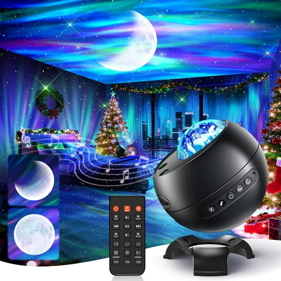 Galaxy Projector for Bedroom, 21Colors Northern Lights,15White Noise ...