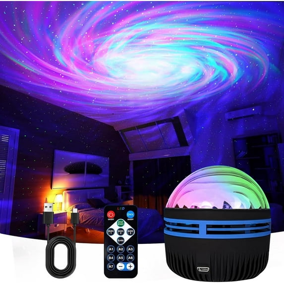 Galaxy Projector Black Hole Projector With Remote Control Night Lamp ...