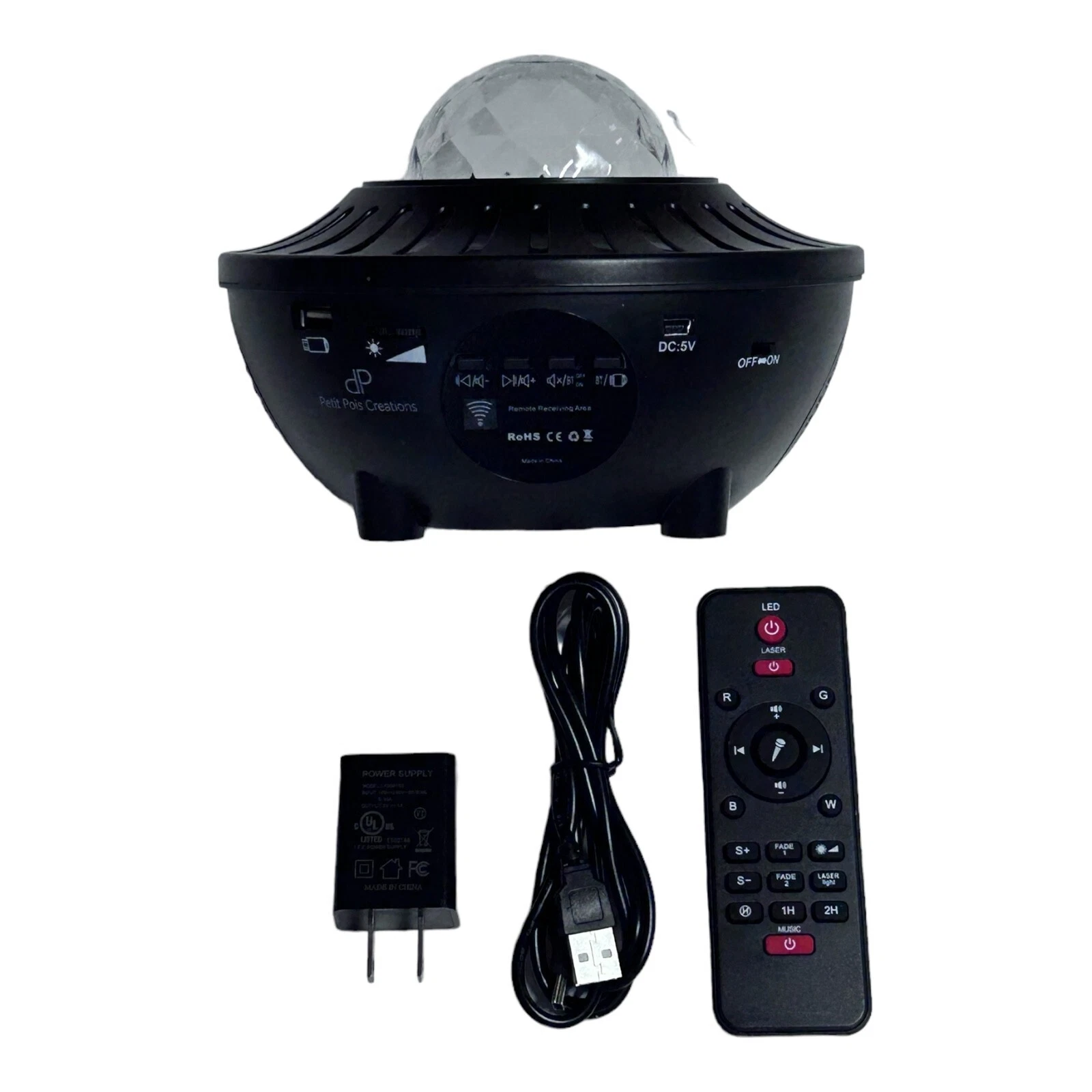 Galaxy Projector Night Light Starry Star Sky Moon Bluetooth Music Lamp ...