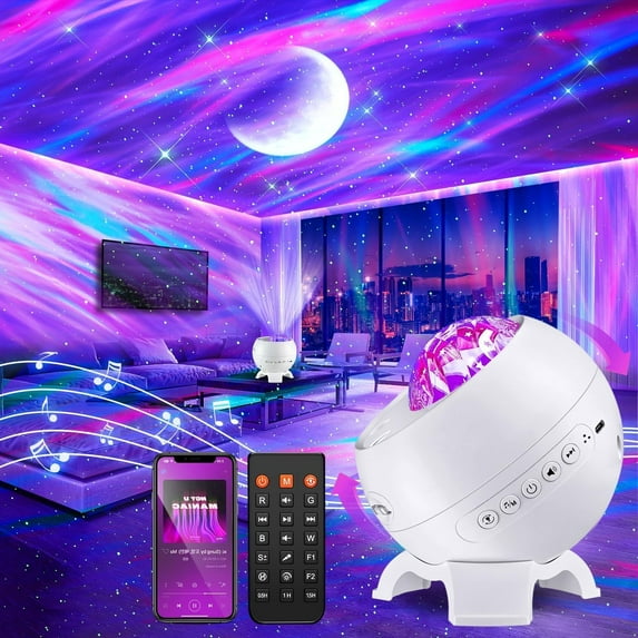 Galaxy Projector Northern Lights Projector,180 Lighting 5 Moons Star ...