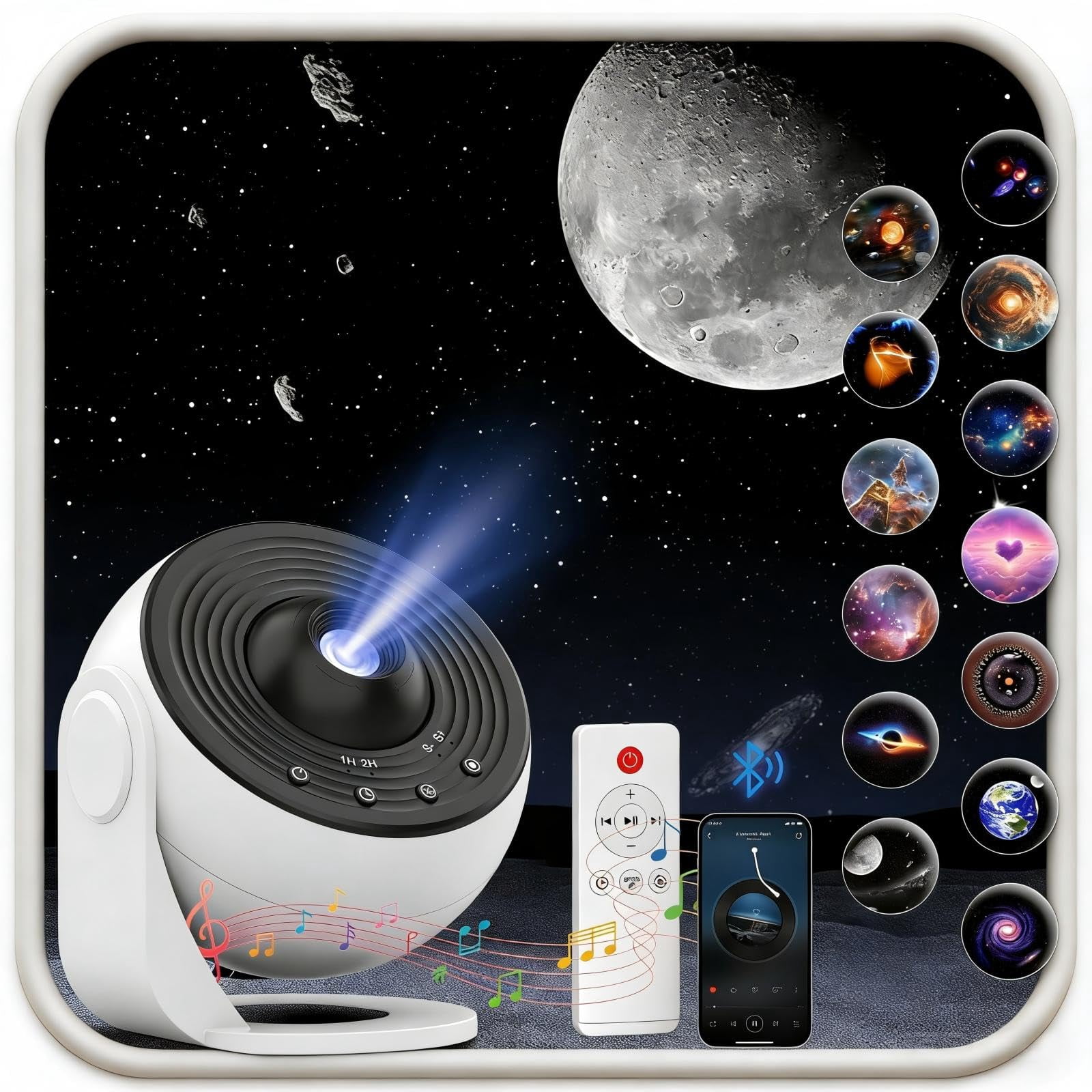 Galaxy Projector Pro Sound Machine, 13 in 1 Planetarium Projector Pro ...