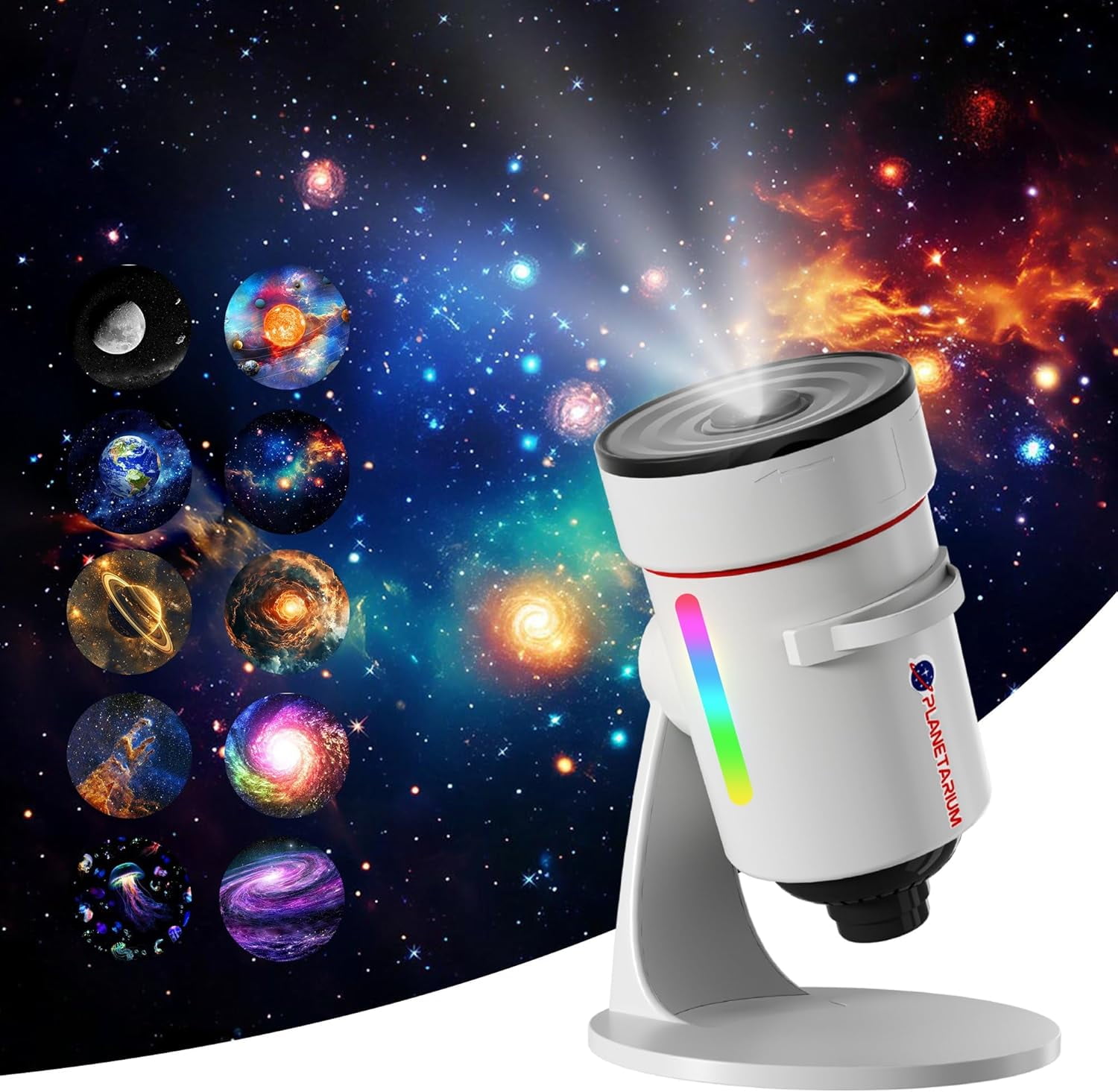 Galaxy Projector，Upgraded 4K HD Star Projector Lens, 10 Realistic ...