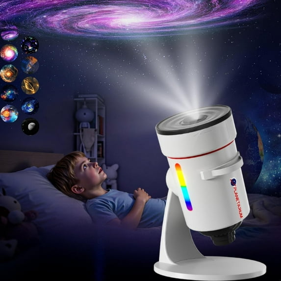 Galaxy Projector，Upgraded 4K HD Star Projector Lens, 10 Slides Image ...
