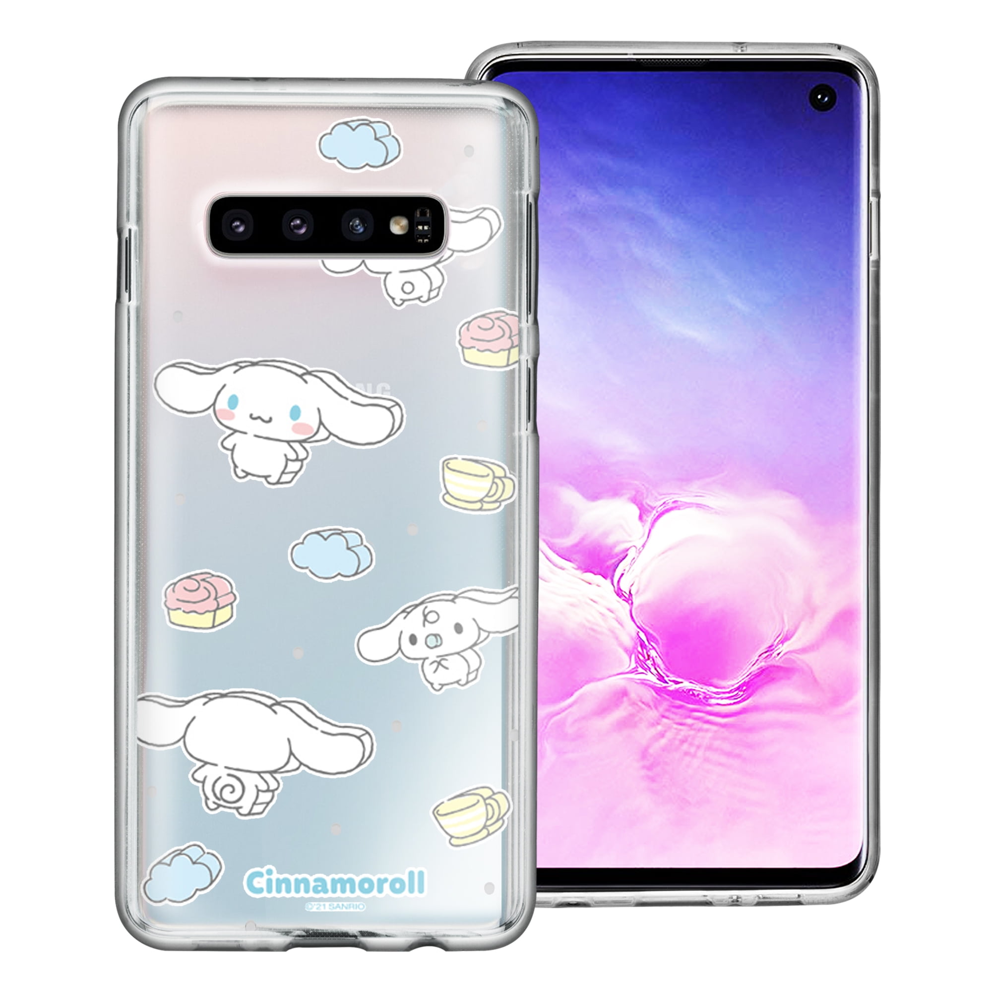 Galaxy S10 Case (6.1inch) Sanrio Cute Clear Soft Jelly Cover - Block ...