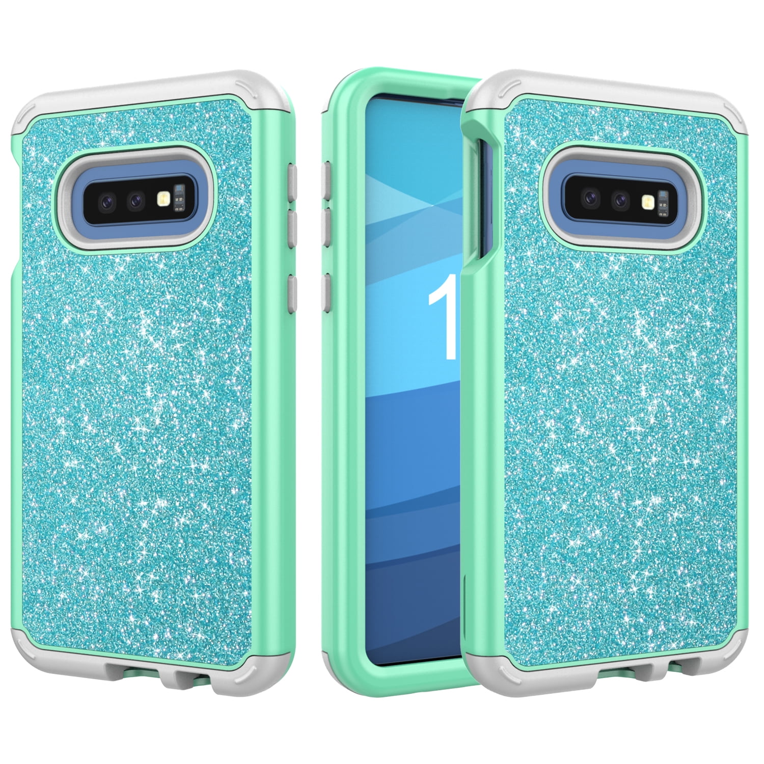 Galaxy S10e Case Glitter, S10E Case 2018, Allytech Hybrid Silicone + PC ...
