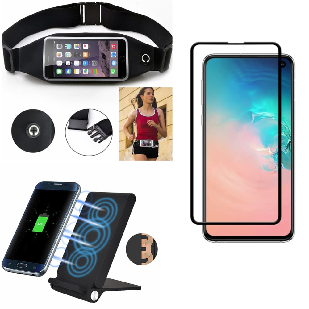 Galaxy S10e Running Waist Bag w Wireless Charger w Screen Protector ...