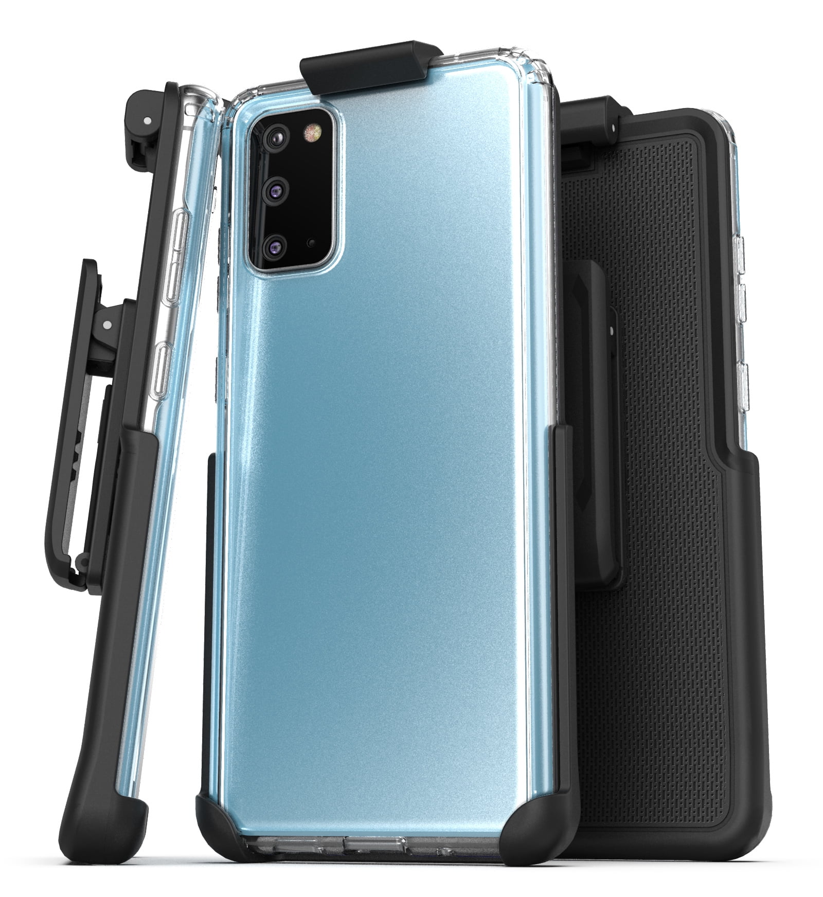 Galaxy S20 Belt Clip Case (2020) Ultra Slim Clear Back Cover with ...