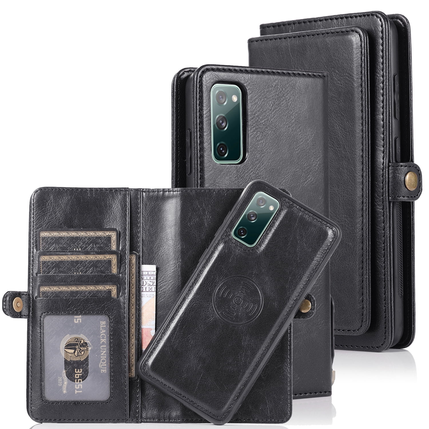 Galaxy S20 FE 5G Case, Allytech Multi-Function 2-in-1 Detachable Back Cover Multiple Credit ...