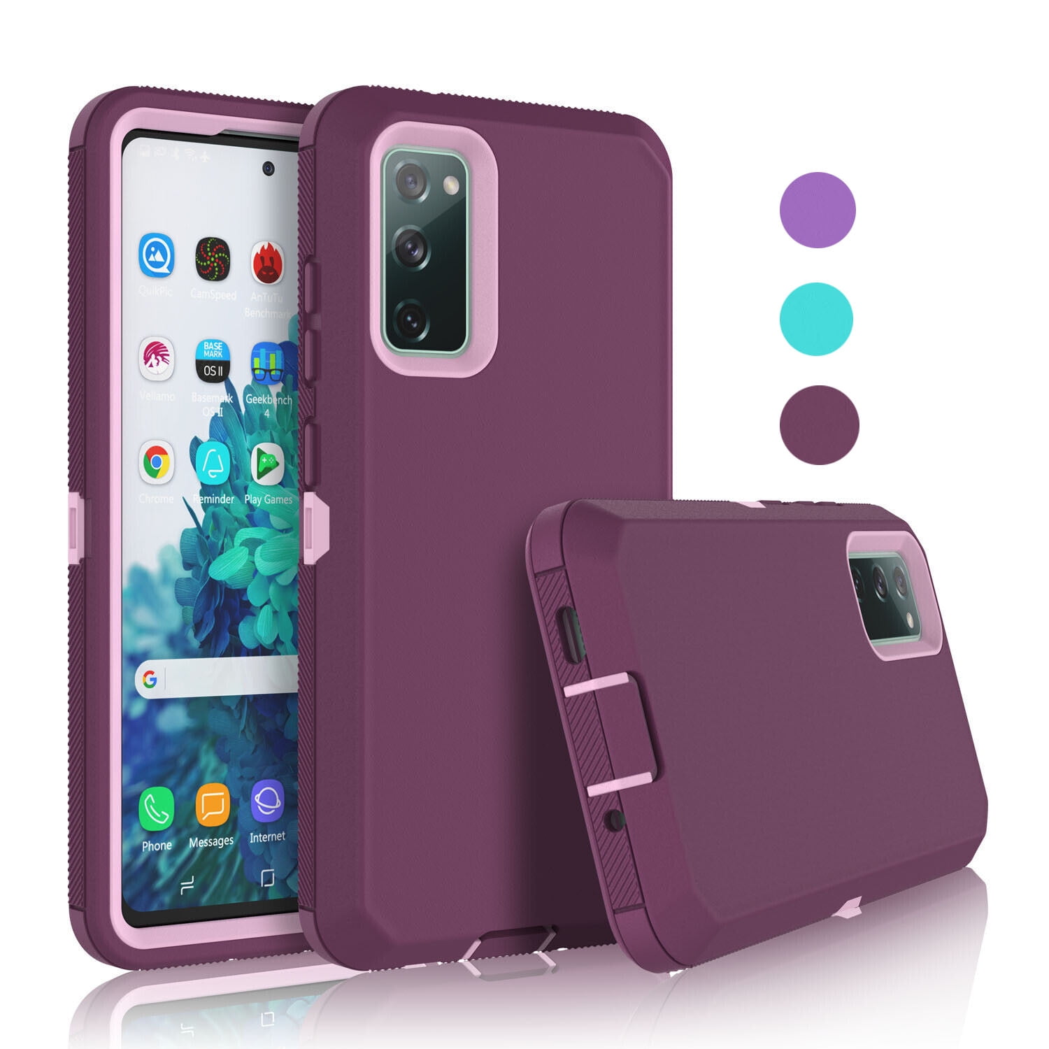Takfox Galaxy S20 FE 5G Case, Full-Body Shockproof Drop Protection, 3 ...