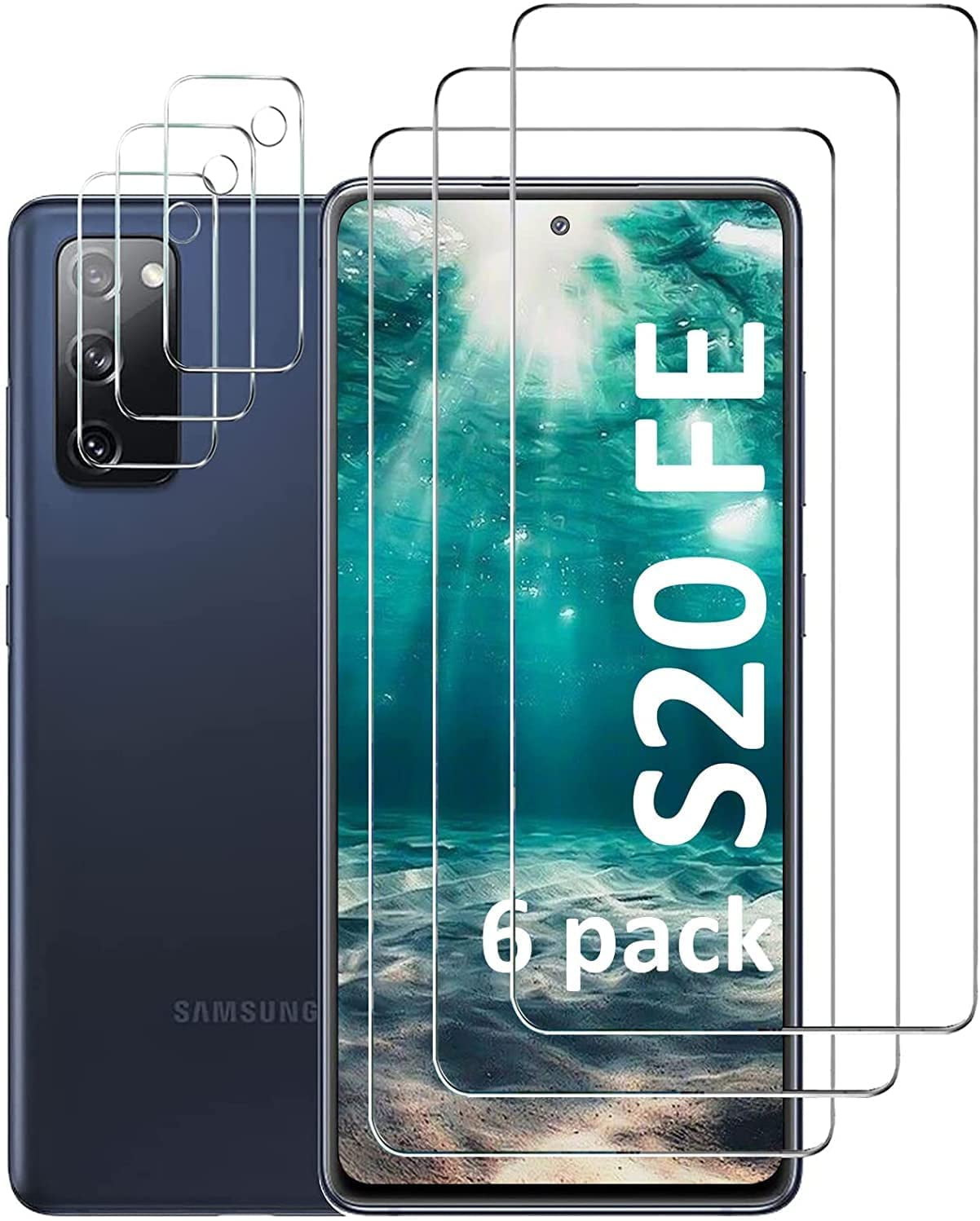 Galaxy S20 FE Screen Protector and Camera Protector,[3 Screen ...