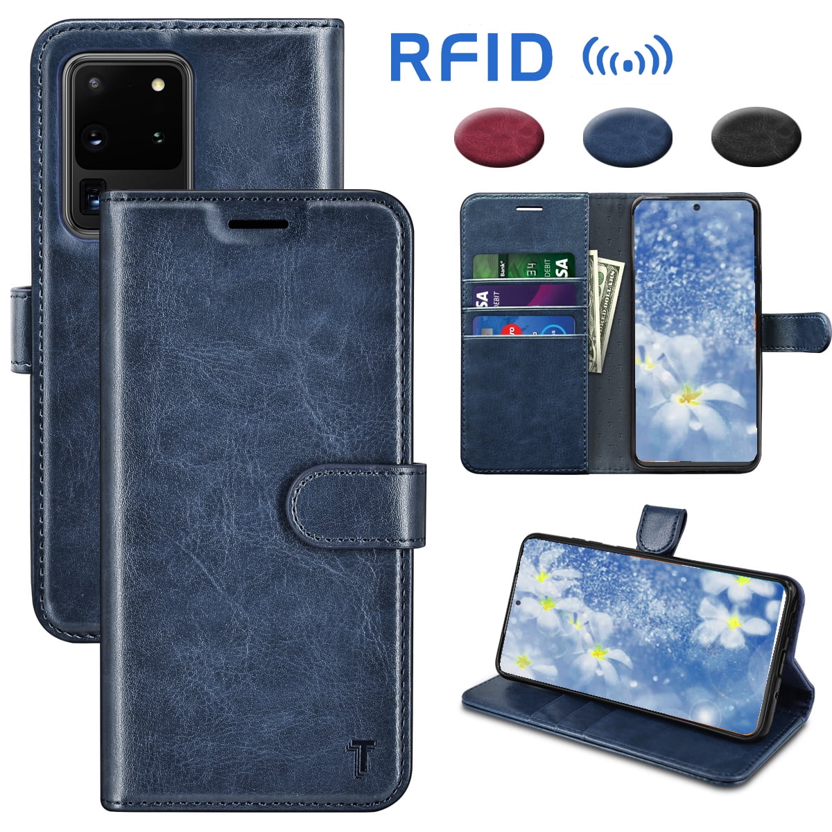 Galaxy S20 Ultra Case, Samsung Galaxy S20 Ultra Wallet Case, Takfox ...