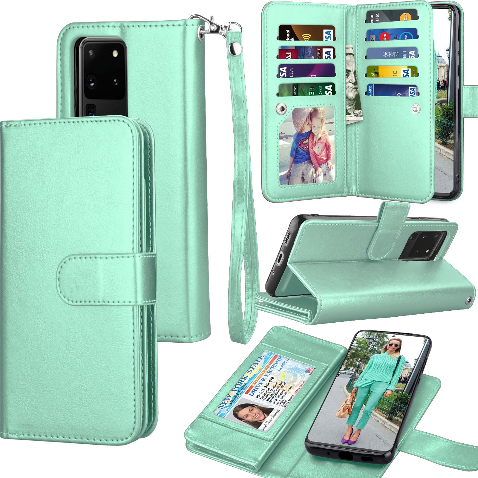 Galaxy S20 Ultra Case, Galaxy S20 Ultra Wallet Case, Tekcoo Luxury PU ...