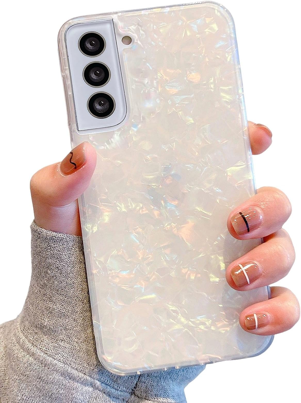 Galaxy S21 Case 5G 6.2-inch, Luxury Sparkle Glitter Translucent Clear ...