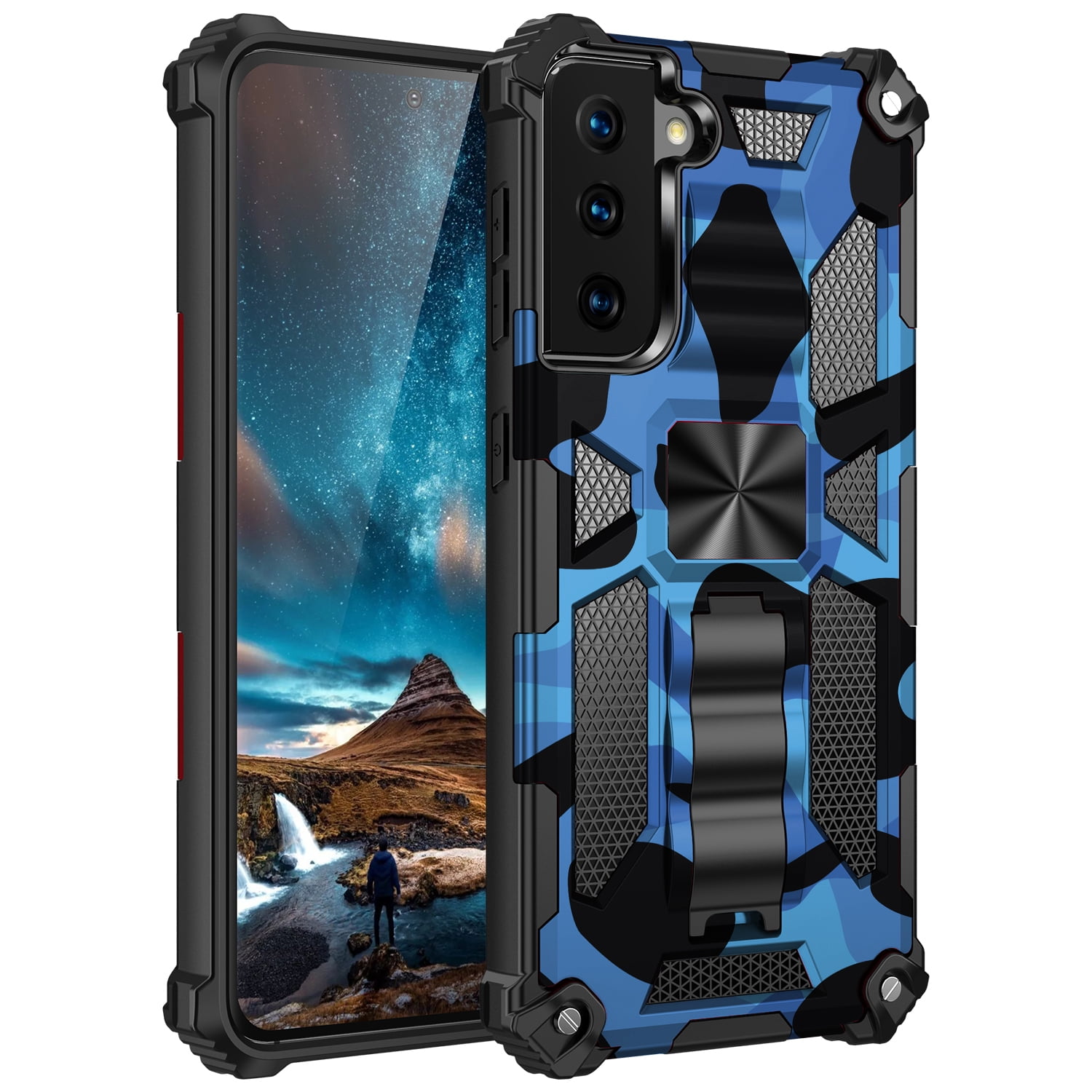 Galaxy S21 Plus Case, Tough Rugged Hybird Impact-Resistant Bumpers ...