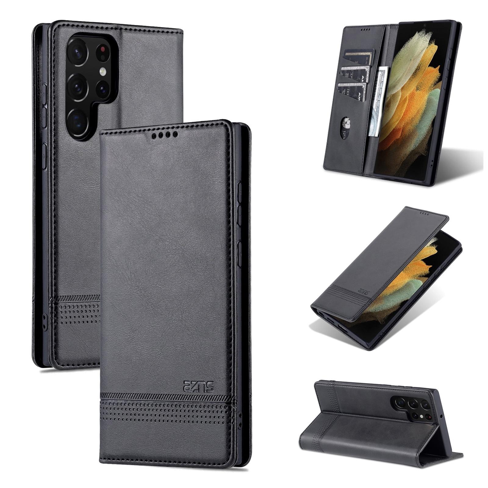 Samsung Galaxy S22 Wallet Case, Allytech PU Leather Phone Fold with ...