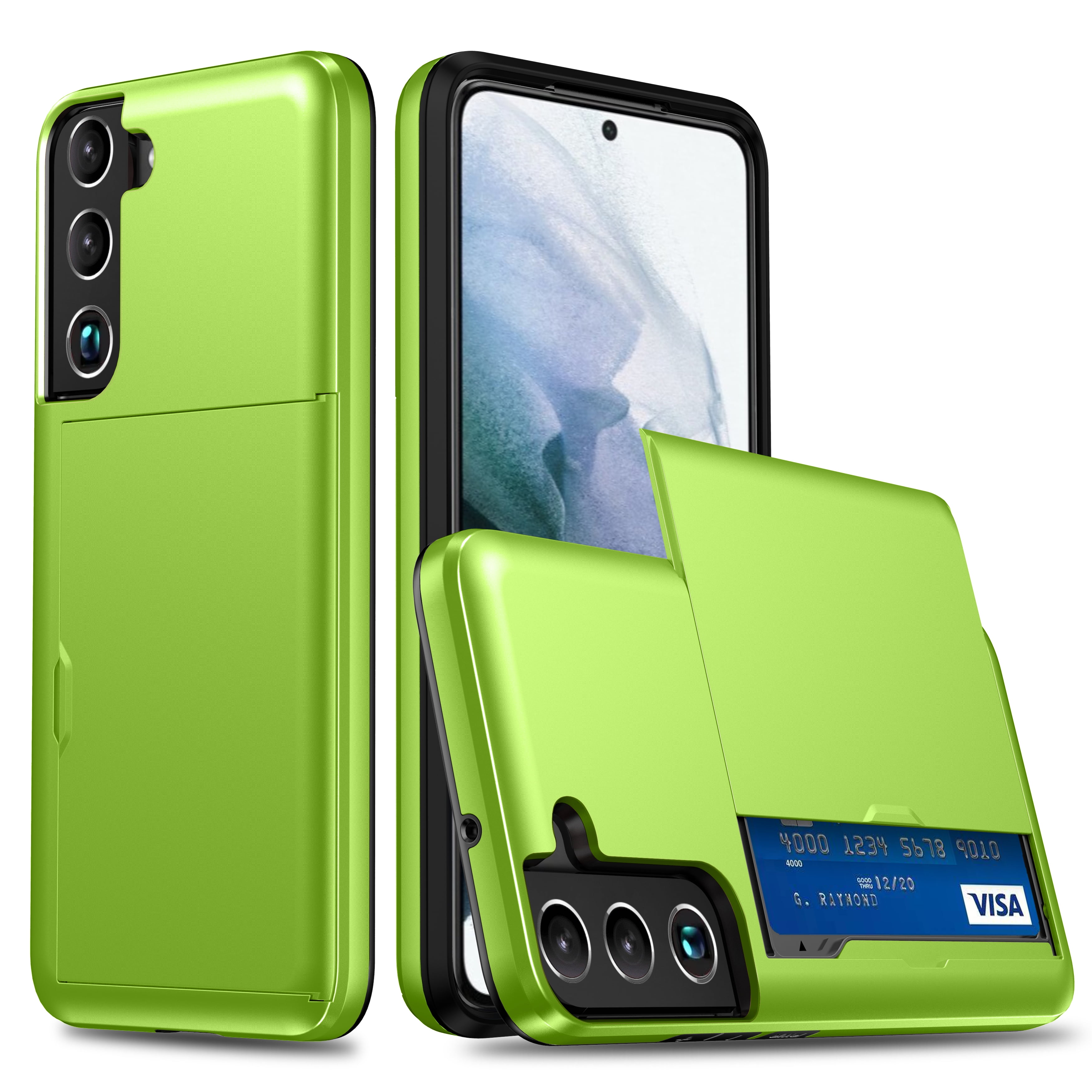 Galaxy S22 Plus Case - TECH CIRCLE [Sliding Hidden Card Holder] 3-in-1 ...