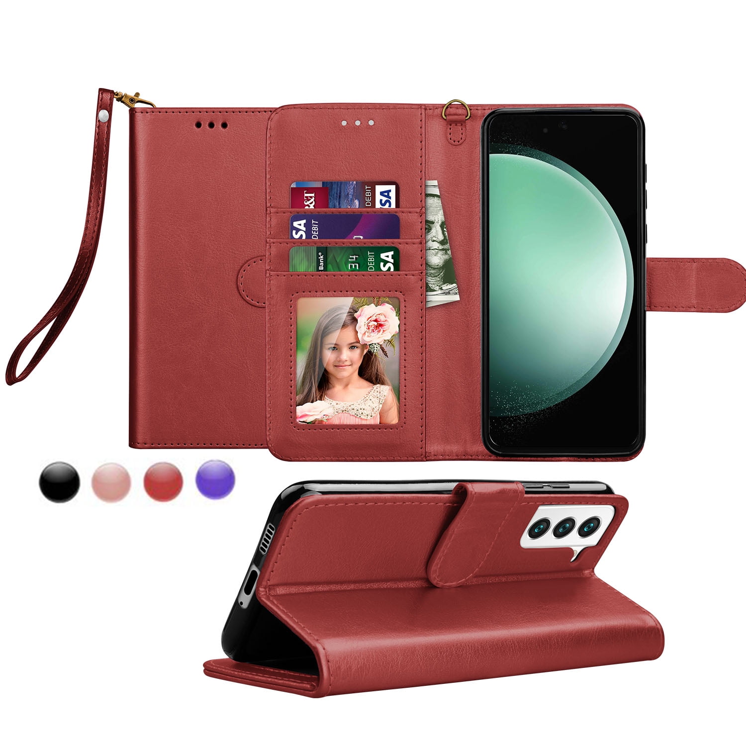 Galaxy S23 FE Case, Samsung Galaxy S23 FE Wallet Case, Galaxy S23 FE ...