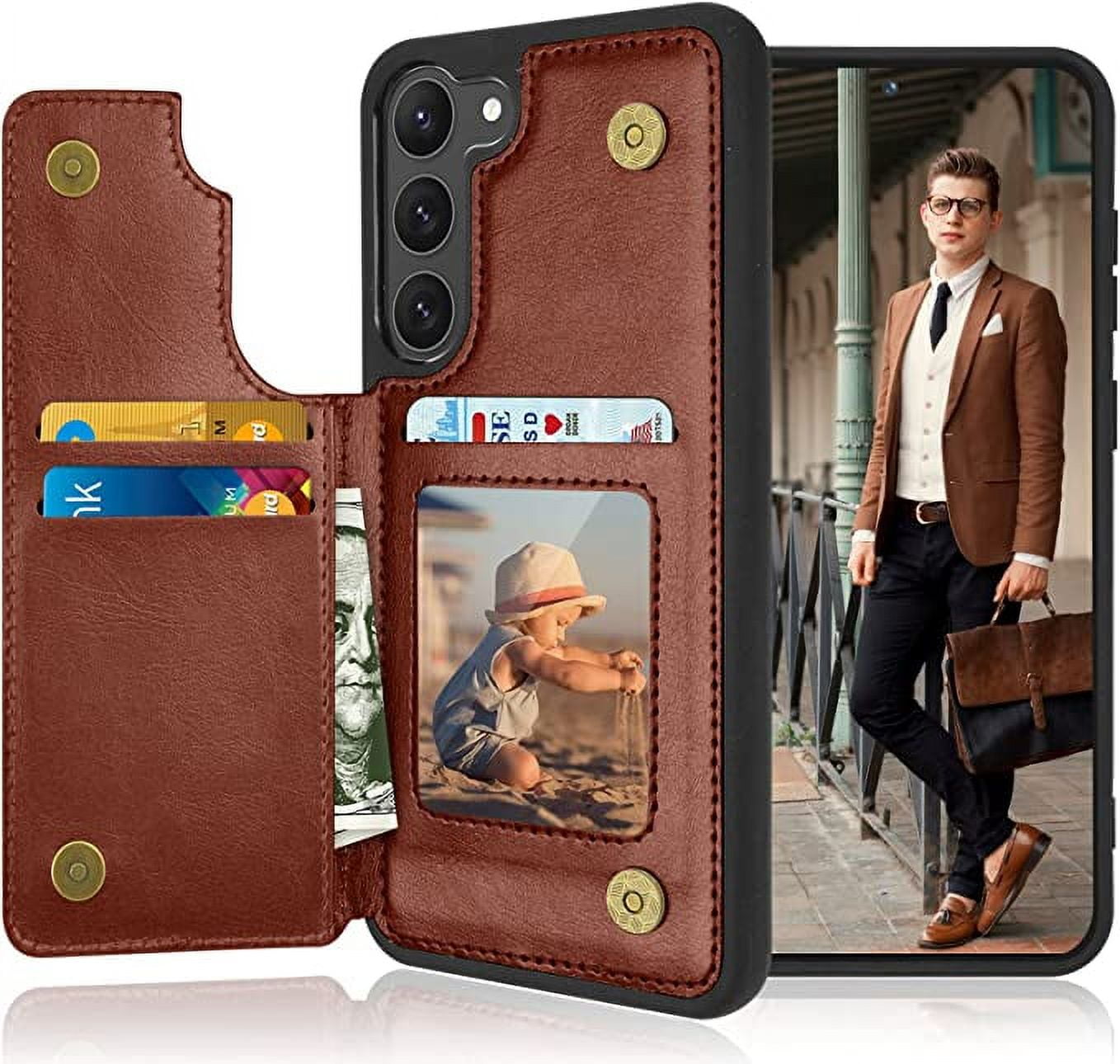 Galaxy S23 FE Case, Galaxy S23 FE Wallet Case, PU Leather ID Cash ...
