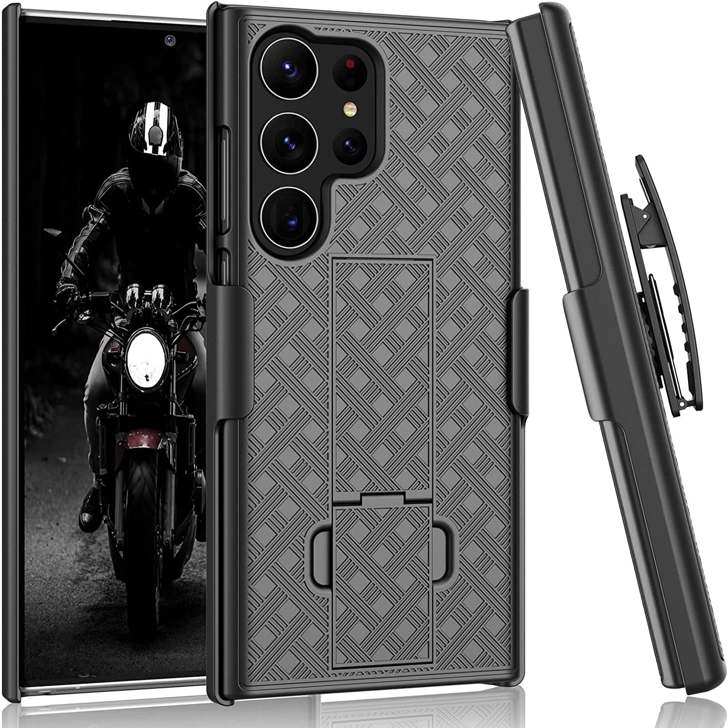 Tekcoo Galaxy S24 / S24 Plus /24 Ultra Shock Absorbing Case, Black ...