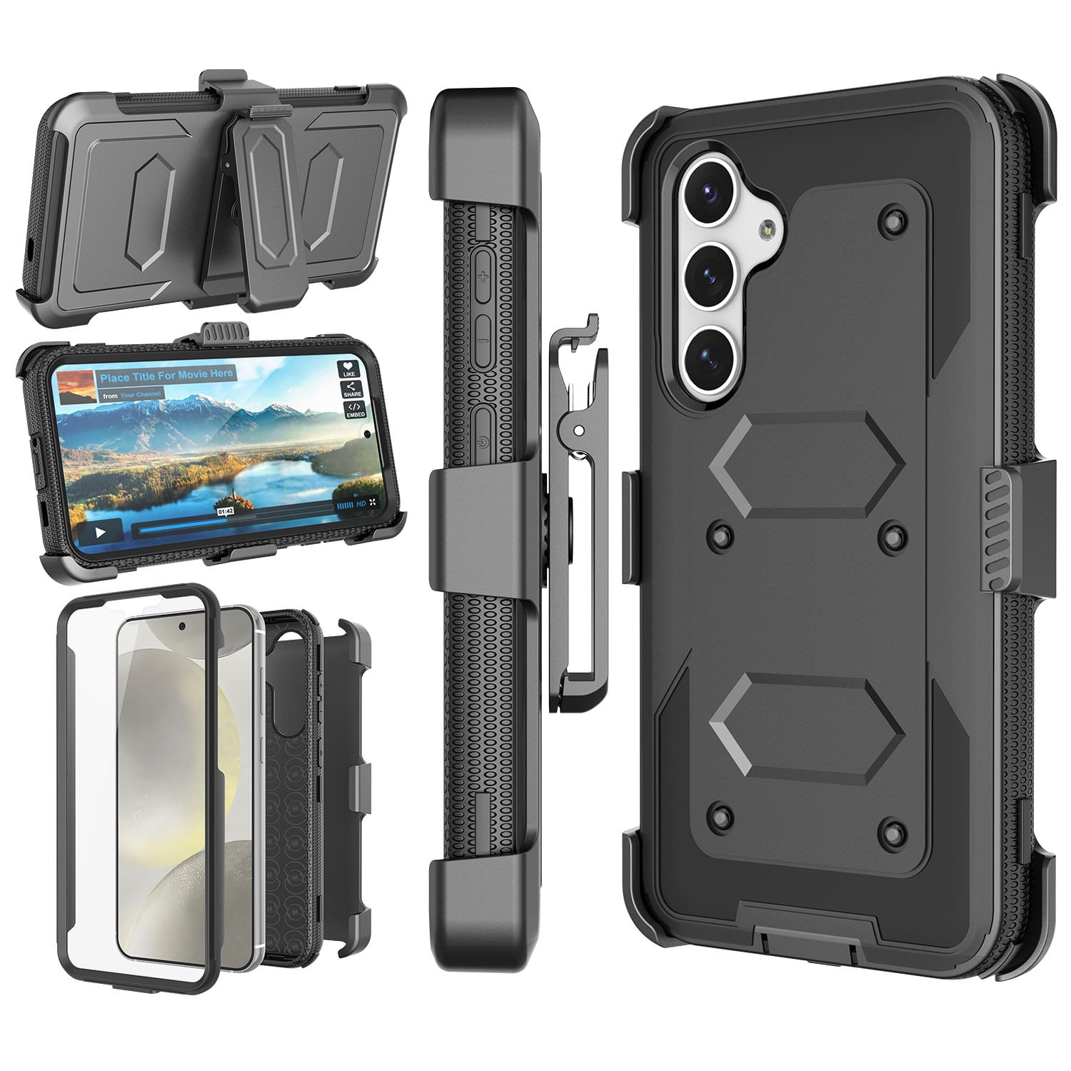 Galaxy S24 / S24 Plus Case, Samsung Galaxy S24 Plus Holster Clip ...