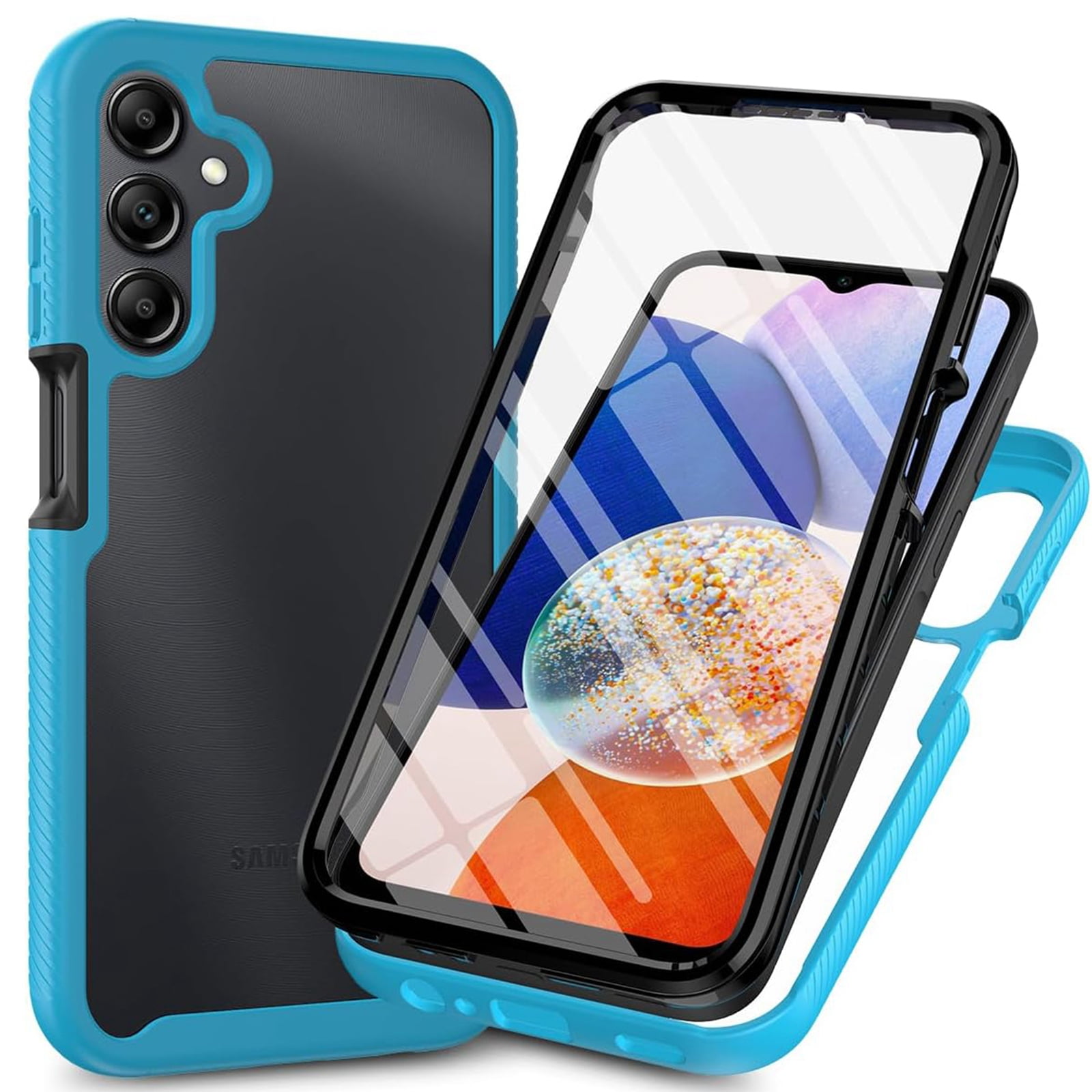 Galaxy S25 Case with Built in Screen Protector,Dteck Full-Body ...