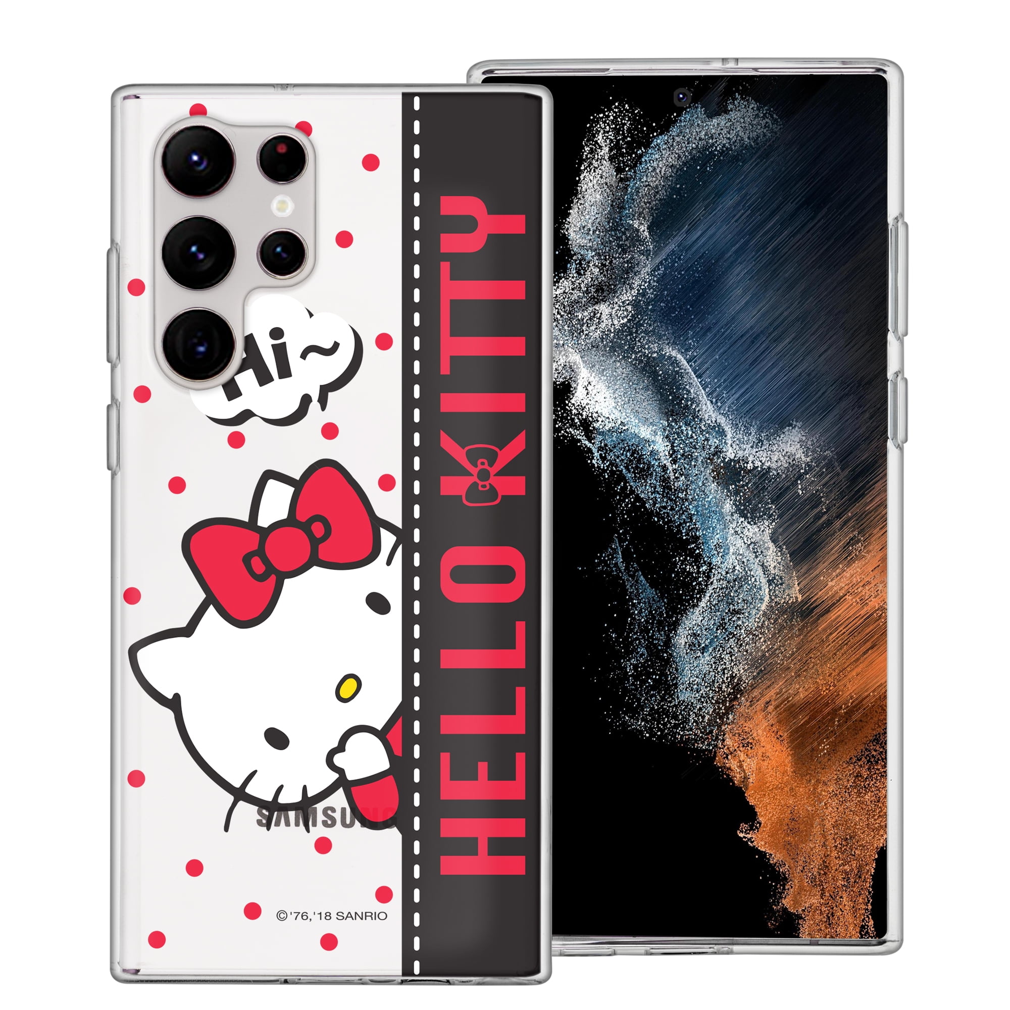 Galaxy S25 Ultra Case (6.9inch) Sanrio Clear TPU Soft Jelly Cover - Hi Hello Kitty - Walmart ...