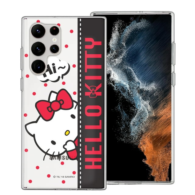 Galaxy S25 Ultra Case (6.9inch) Sanrio Clear TPU Soft Jelly Cover - Hi Hello Kitty - Walmart.com