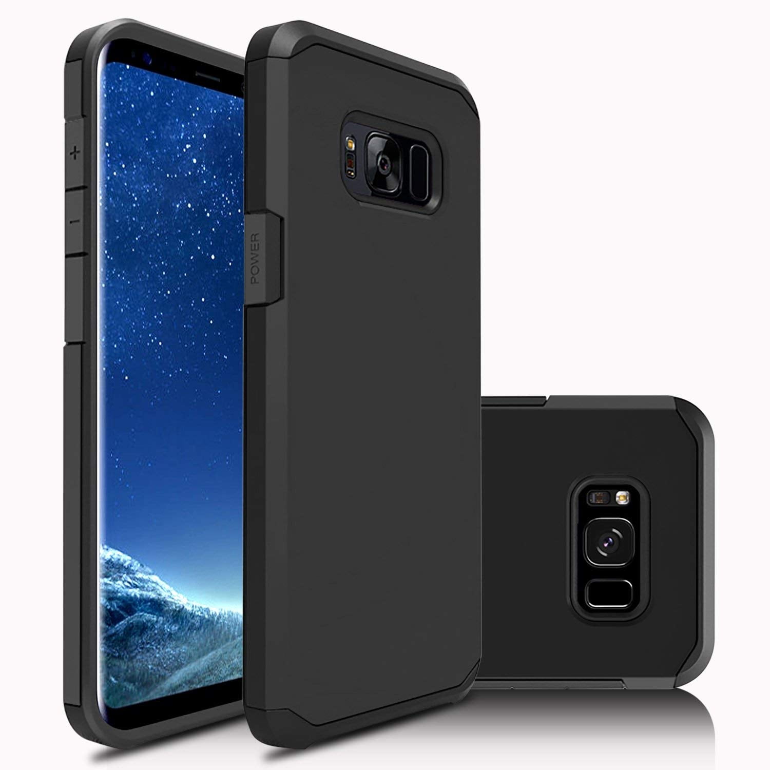 Galaxy S8 Plus Case, Dual Layer Protective Hybrid Armor Defender Case ...