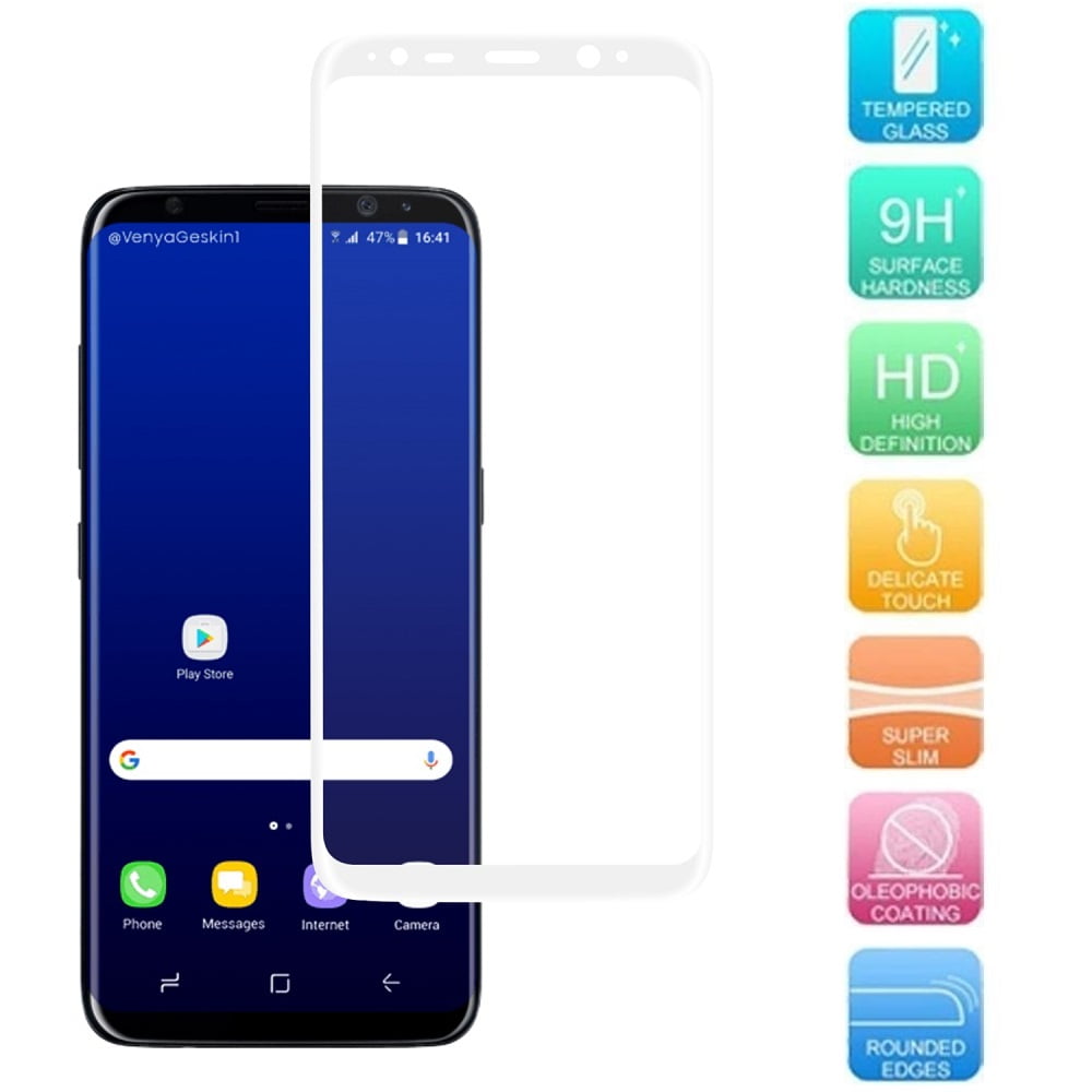 Galaxy S8 Screen Protector, SOGA [Tempered Glass Series] HD Screen ...