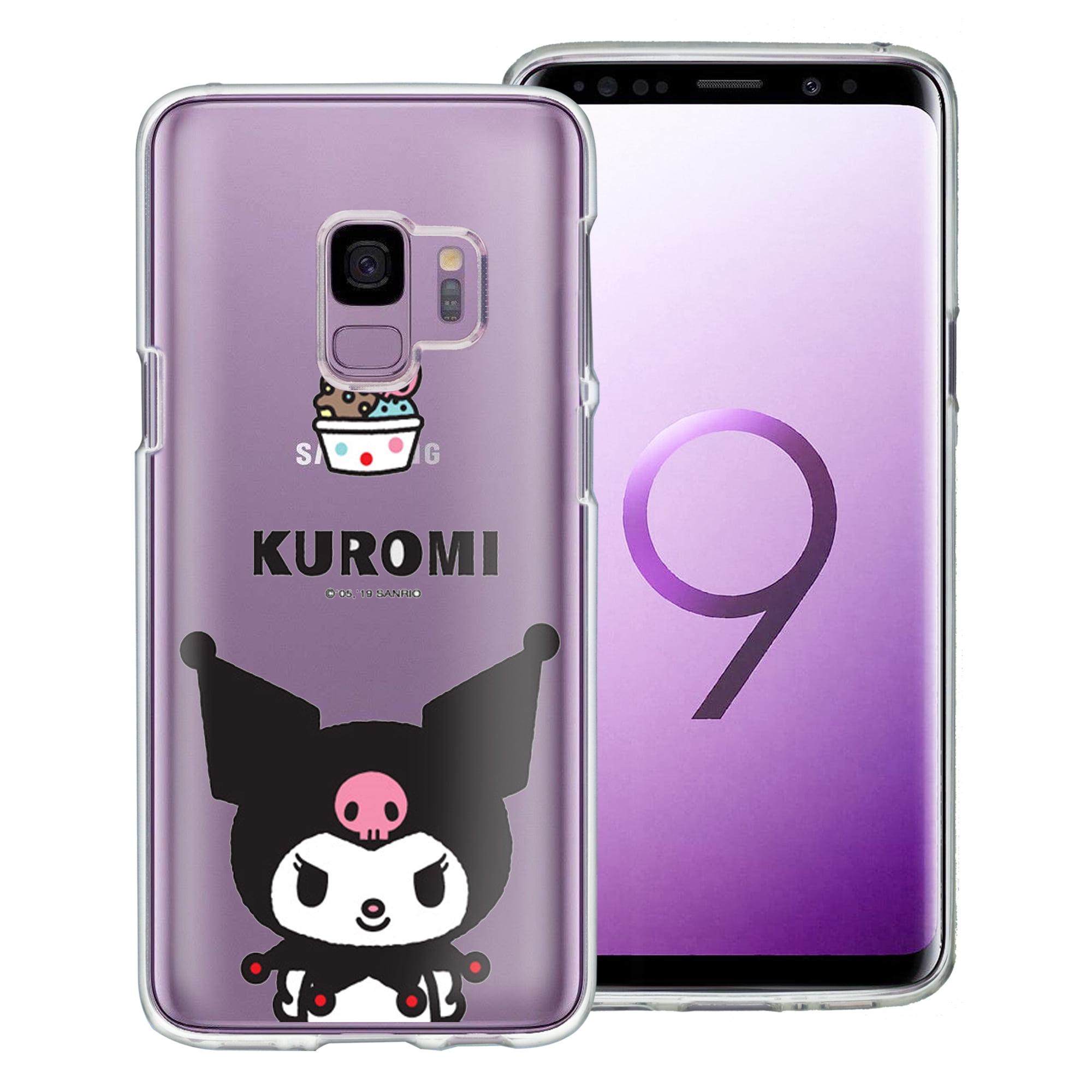 Galaxy S9 Plus Case Sanrio Cute Clear Soft Jelly Cover - Kuromi Ice ...