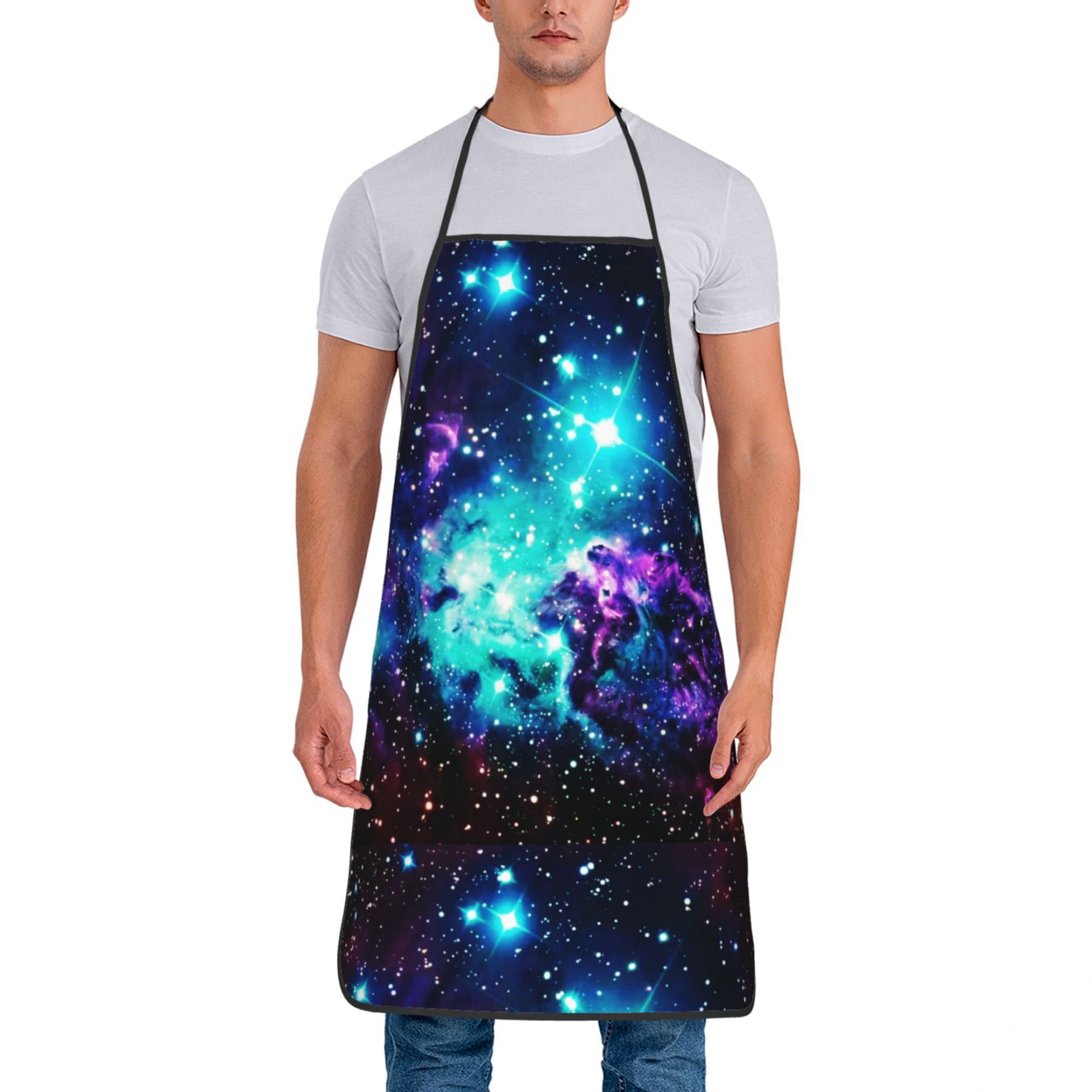 Galaxy Sky Aprons for Women Men Waterproof Apron Kitchen Chef Cooking ...