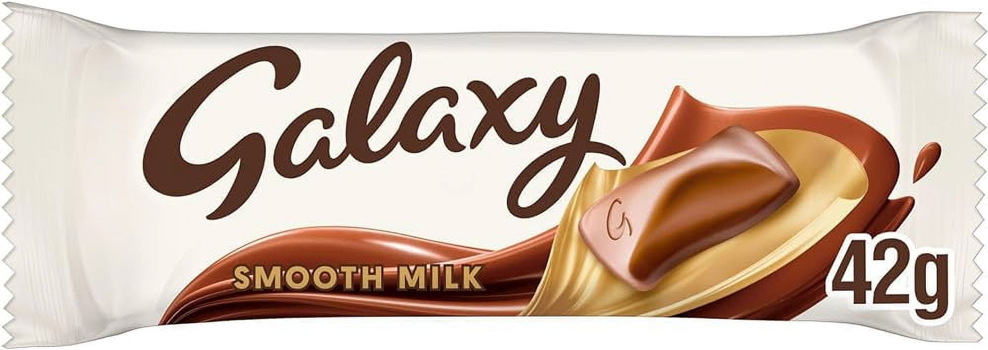 Galaxy Brand Smooth Milk Chocolate Candy, Sweet and Creamy, 42g - Pack ...