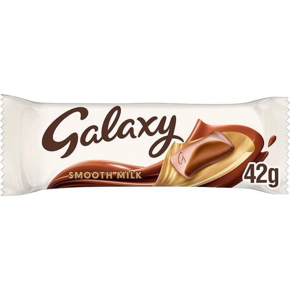 Galaxy Brand Smooth Milk Chocolate Candy, Sweet and Creamy, 42g - Pack ...