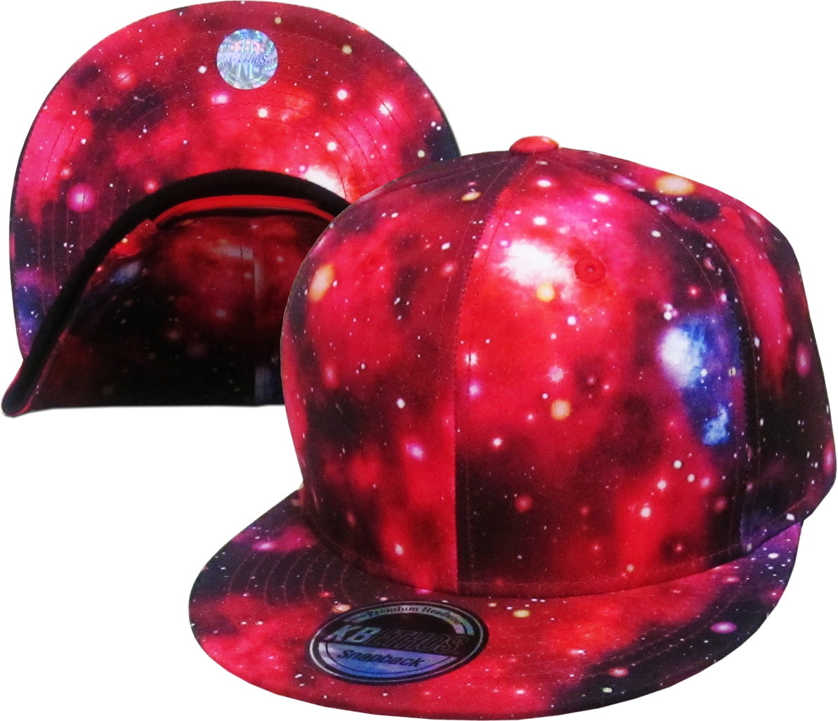 Galaxy Snapback Baseball Cap Space Hat Adjustable - Walmart.com