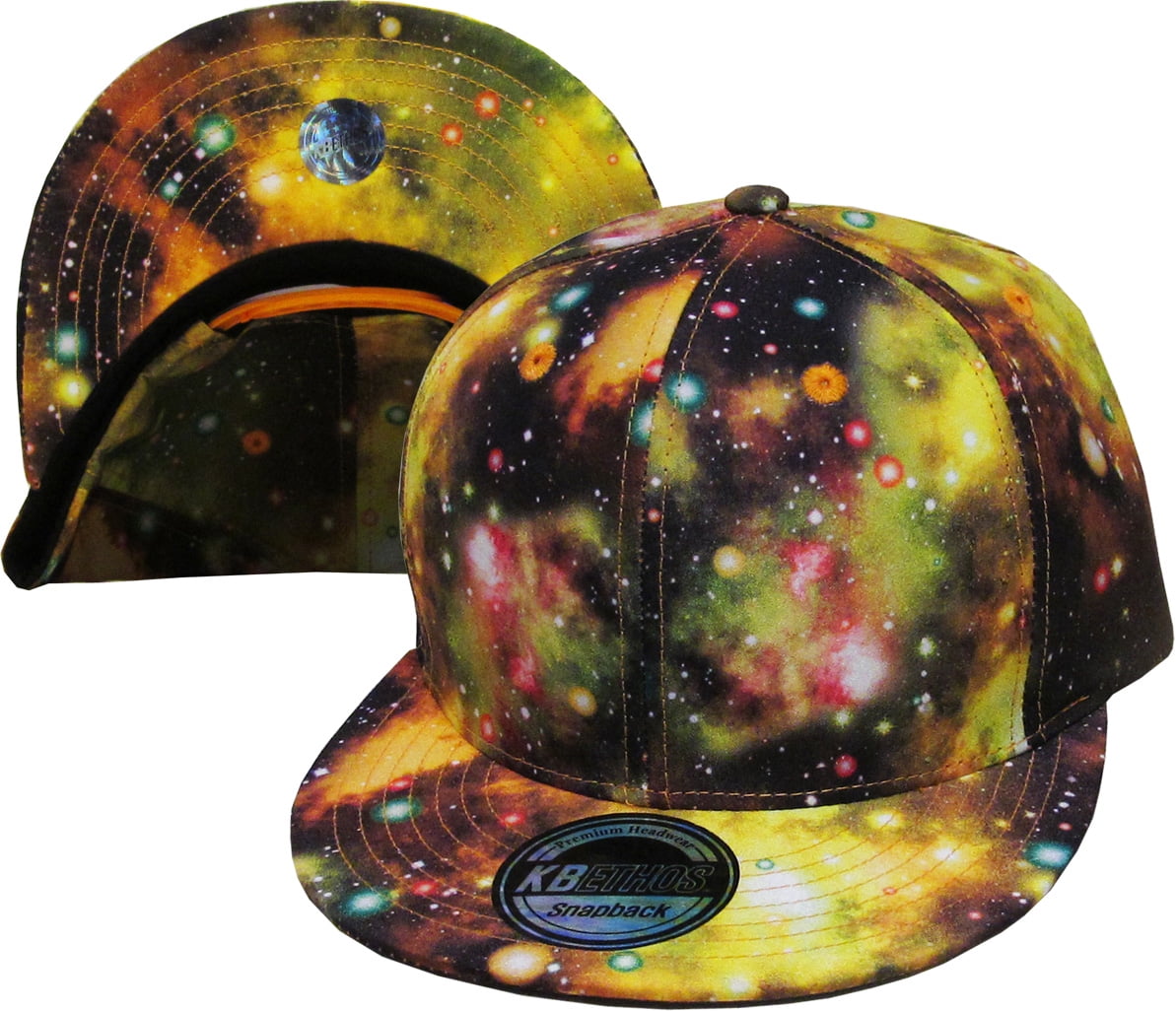 Galaxy Snapback Baseball Cap Space Hat Adjustable - Walmart.com