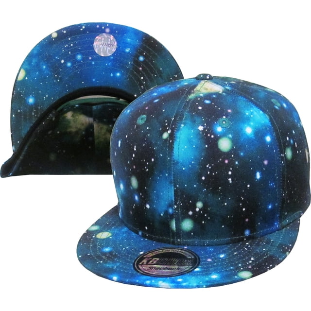 Galaxy Snapback Baseball Cap Space Hat Adjustable - Walmart Business ...