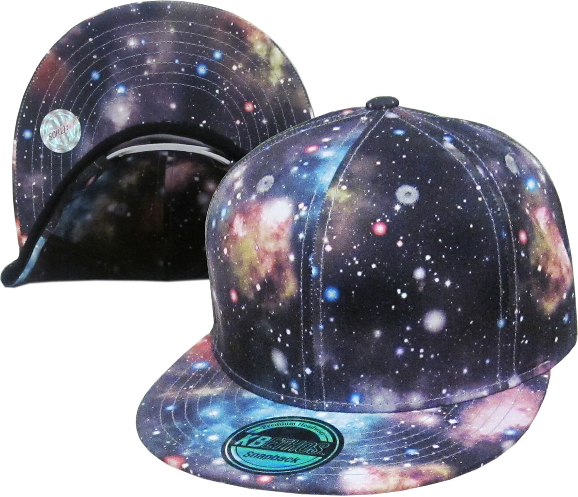 Galaxy Snapback Baseball Cap Space Hat Adjustable - Walmart.com