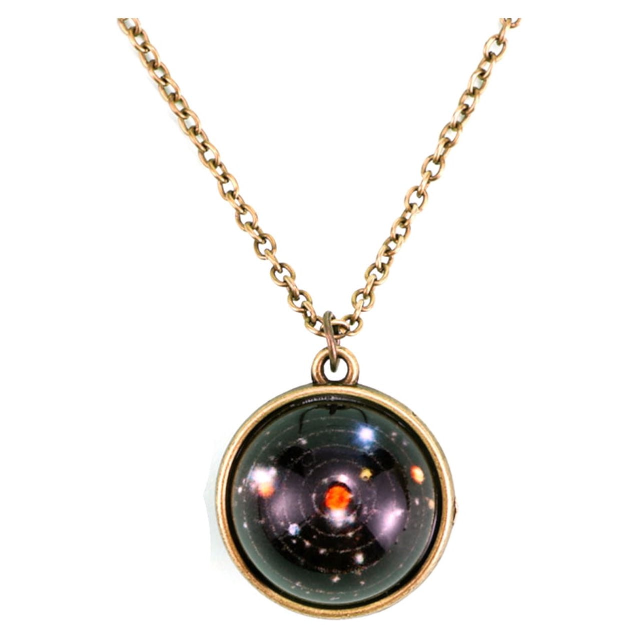 Galaxy Solar System Stars Double-Sided Universe Handmade Glass Ball ...