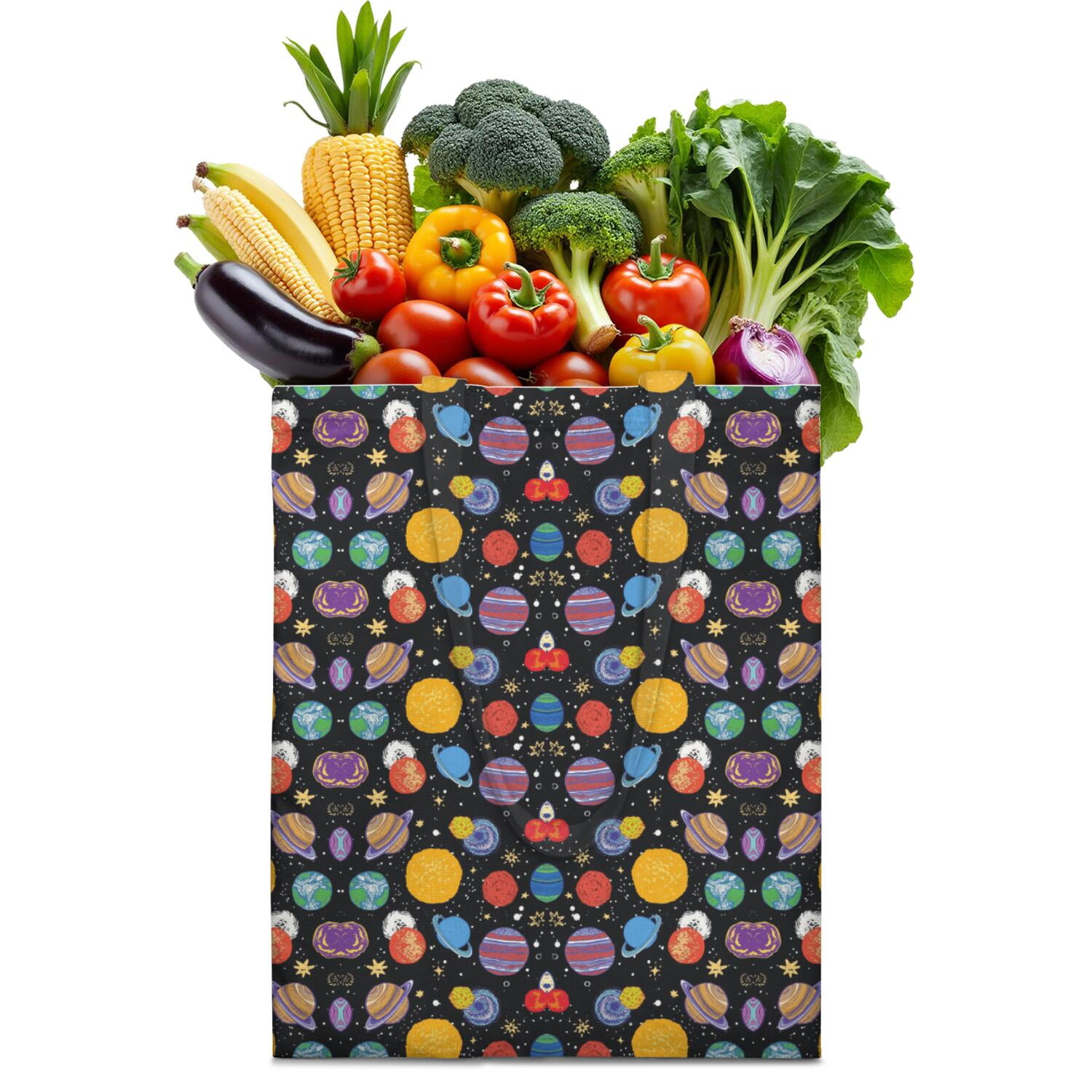 Galaxy Space Aesthetic Canvas Tote Bag – Reusable Celestial Shopping ...