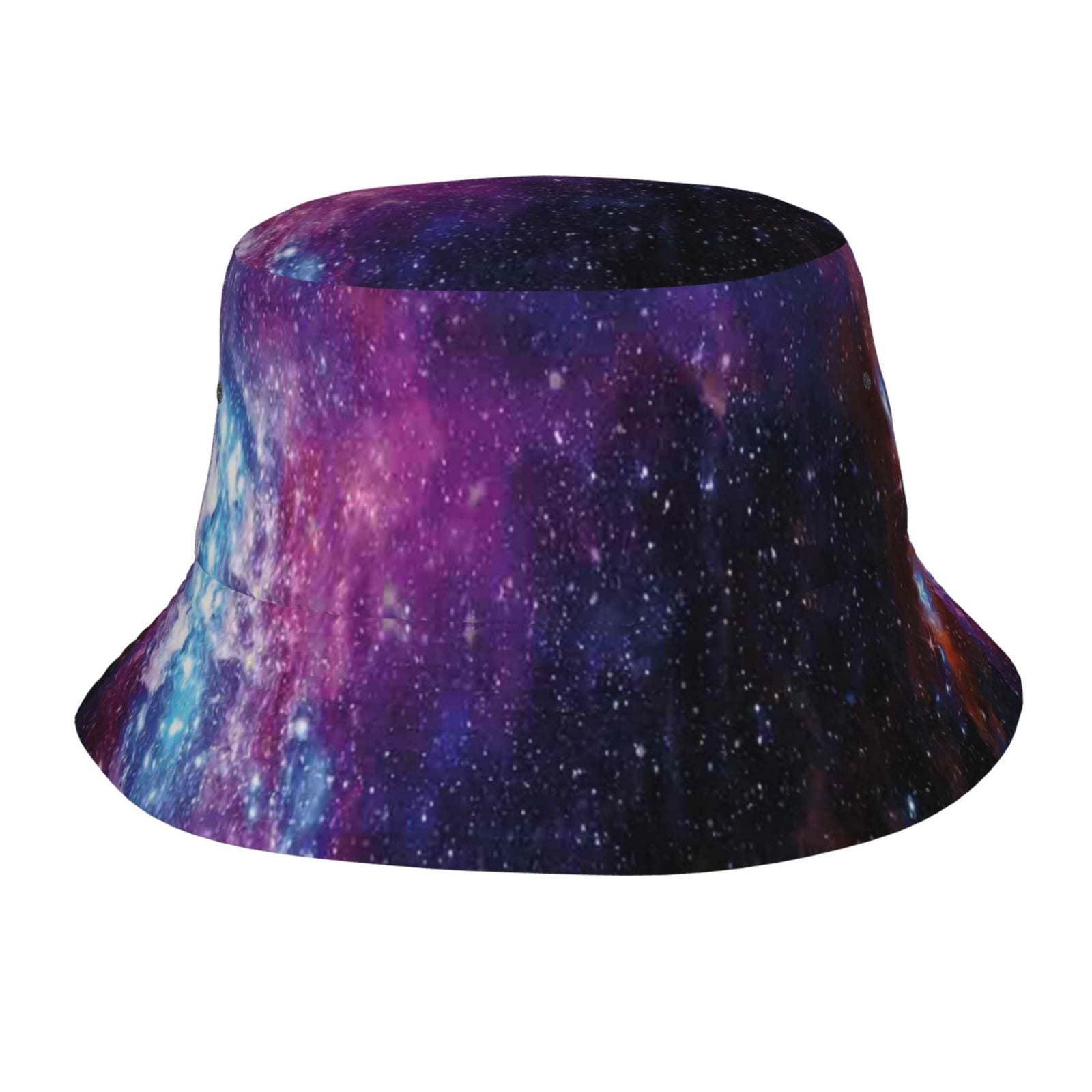 Galaxy Space Moon Star Bucket Hat, Packable Fisherman Sun Cap, Foldable ...