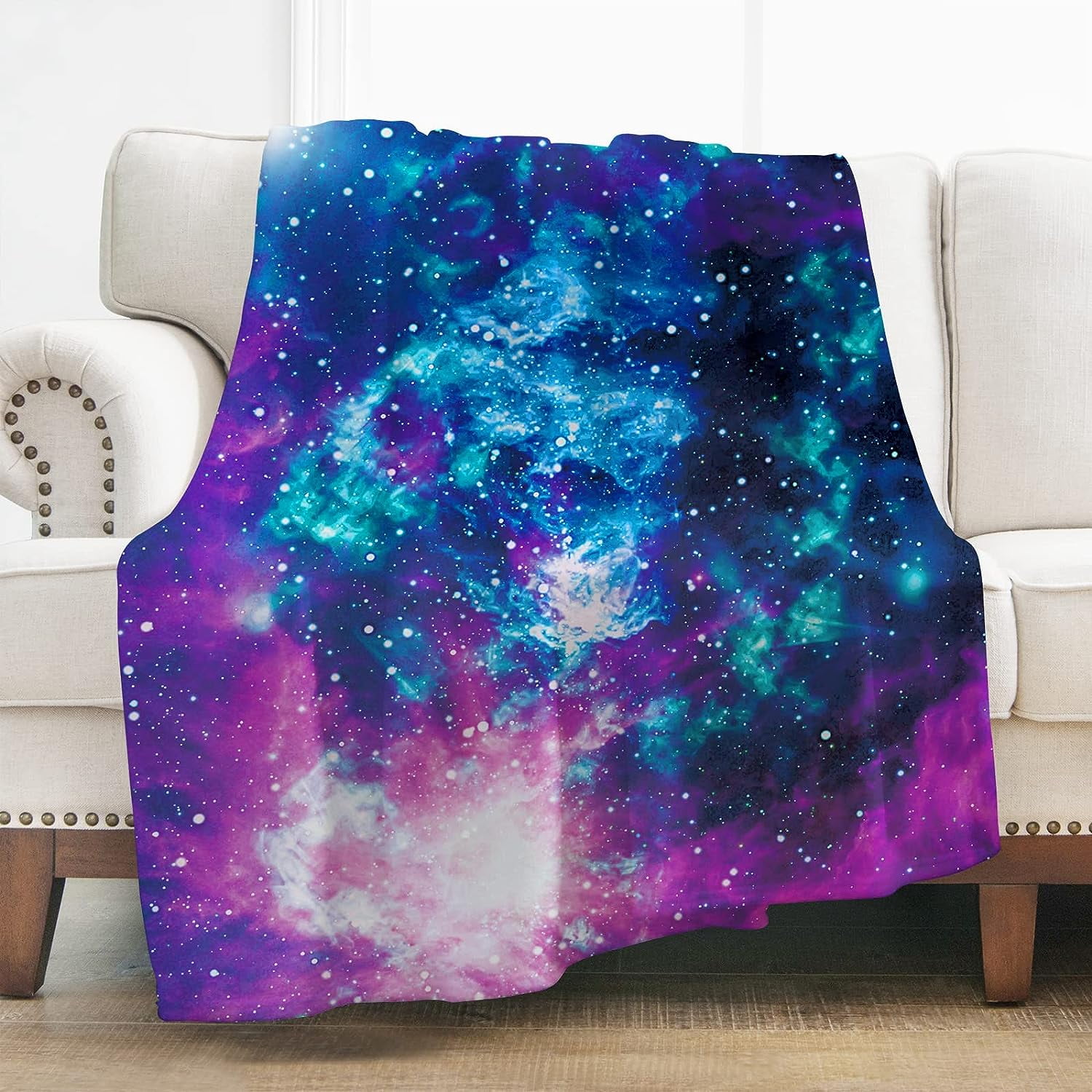 Galaxy Space Throw Blanket Gifts for Women Girls Boys, Science Fiction Print Decor for Bedroom ...