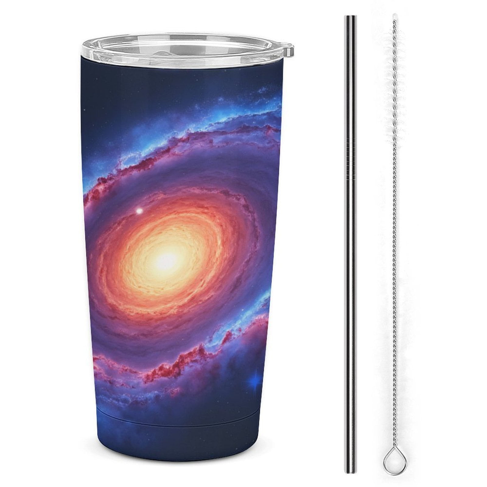 Galaxy Spiral Nebula Art-1 20oz Tumbler with Lid And Straw Insulated ...