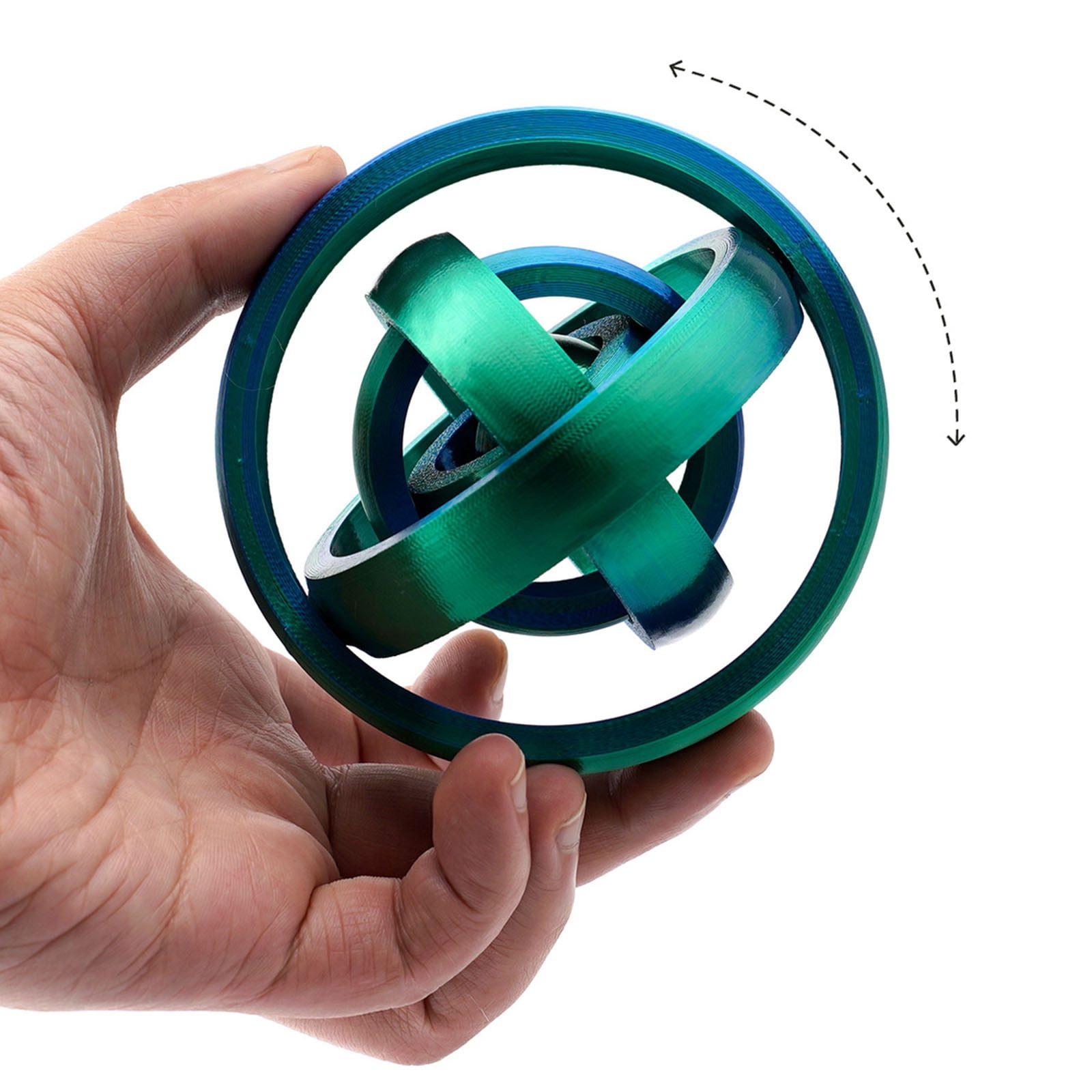 Galaxy Spiral Polygon Ring Toy for Adults & Teens | Unique Rotating ...