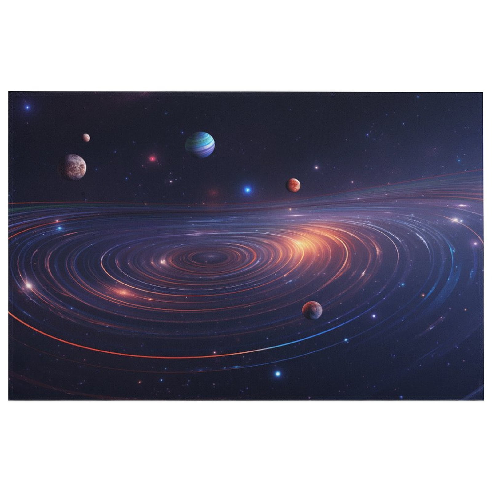 Galaxy Star Outer Space Rug - for Living Room, Bedroom, And Dining Room ...