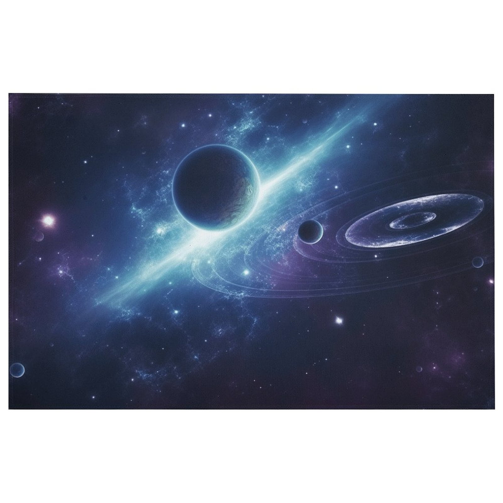 Galaxy Star Outer Space Rug - for Living Room, Bedroom, And Dining Room ...