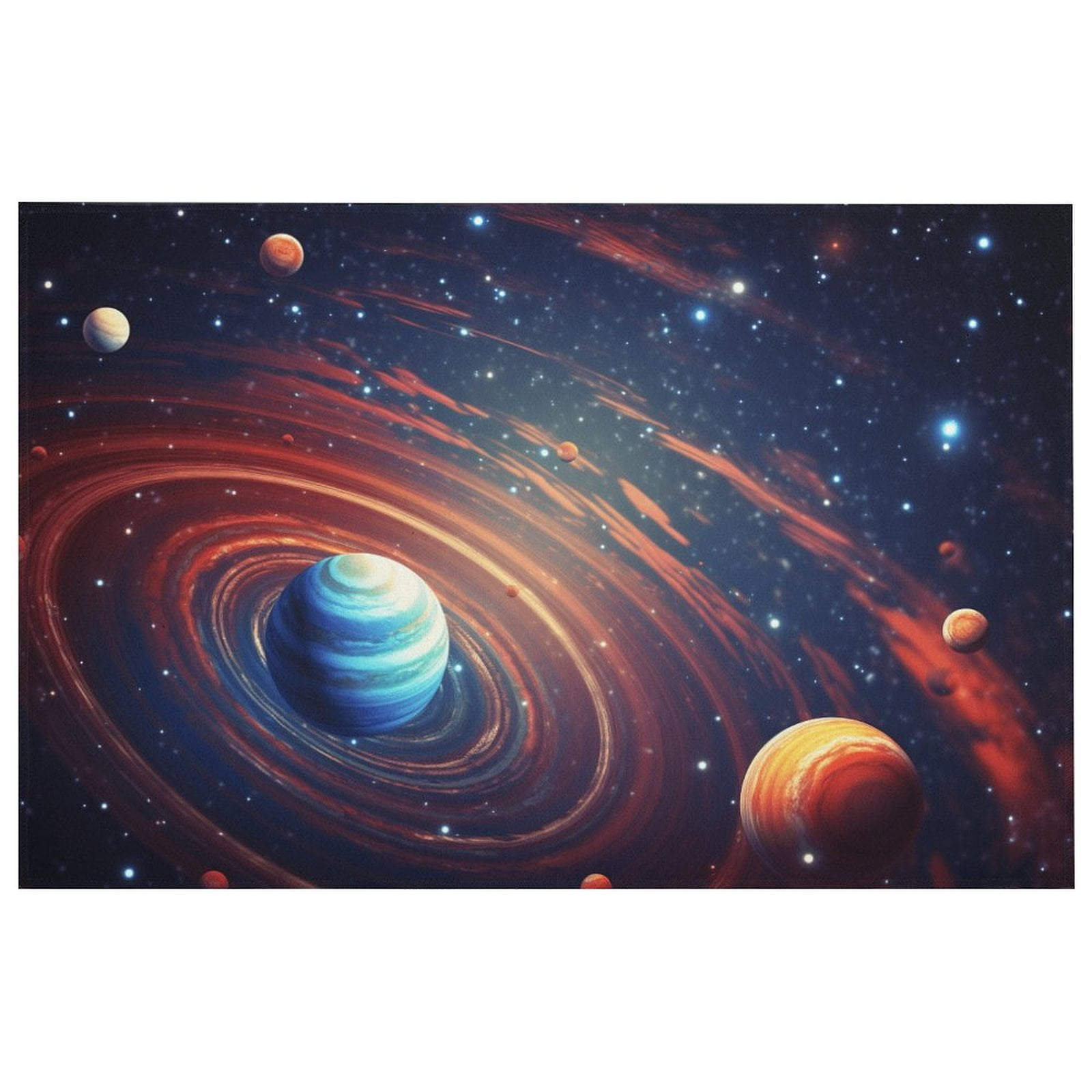 Galaxy Star Outer Space Rug - for Living Room, Bedroom, And Dining Room ...