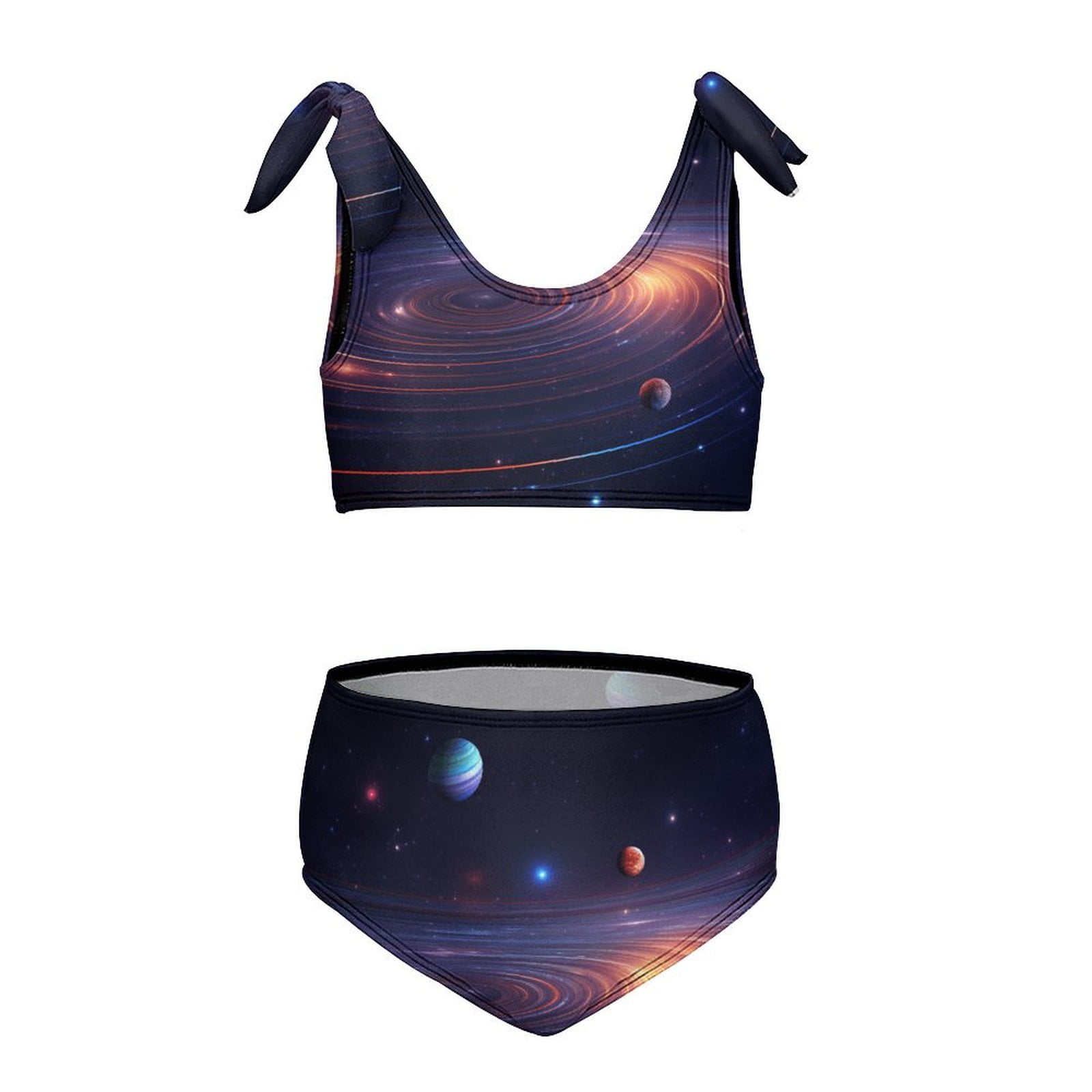 Galaxy Star Outer Space Two Piece Swimsuit Set, Bikini Swimsuit ...