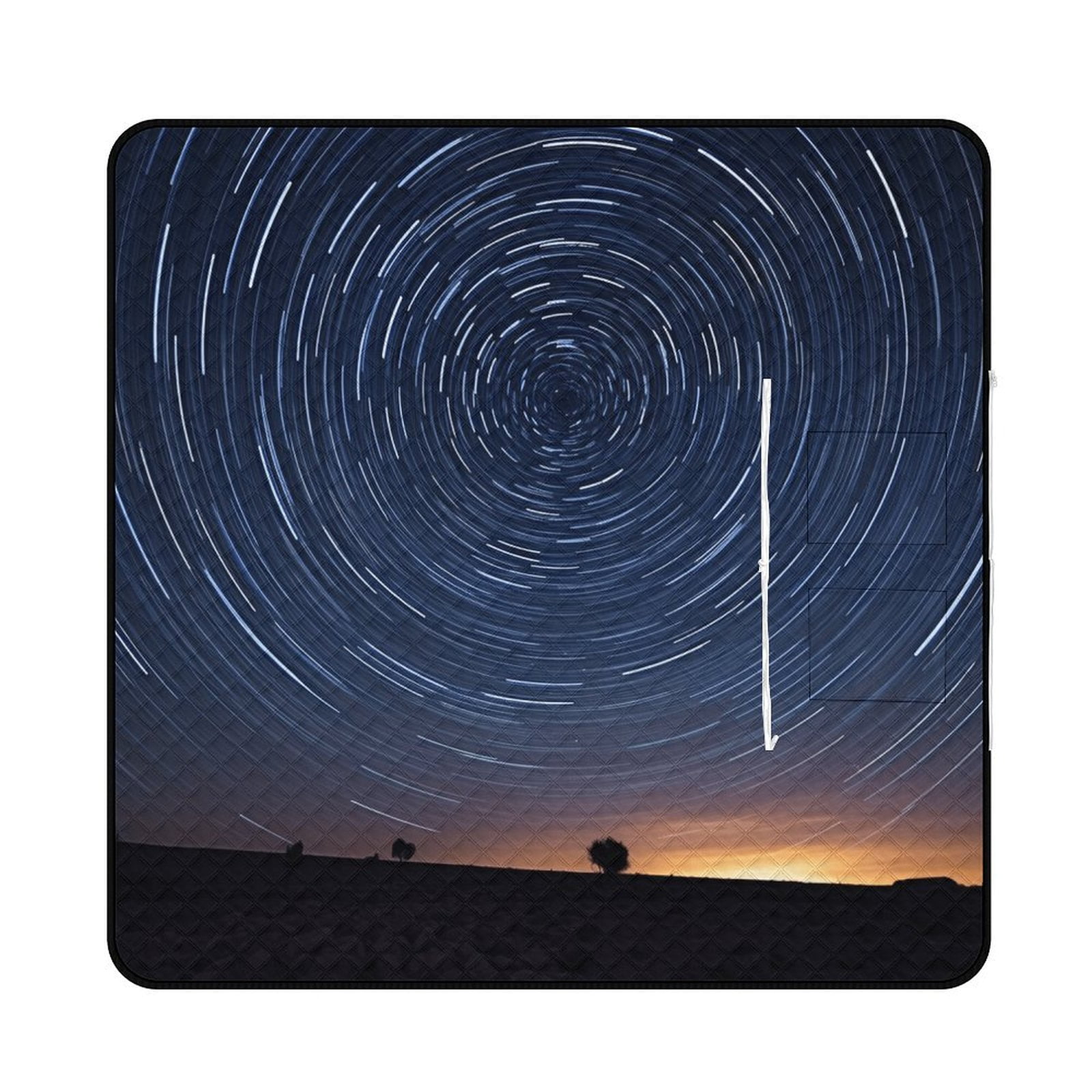 Galaxy Star Outer Space Waterproof Picnic Blanket with Foldable Zipper ...