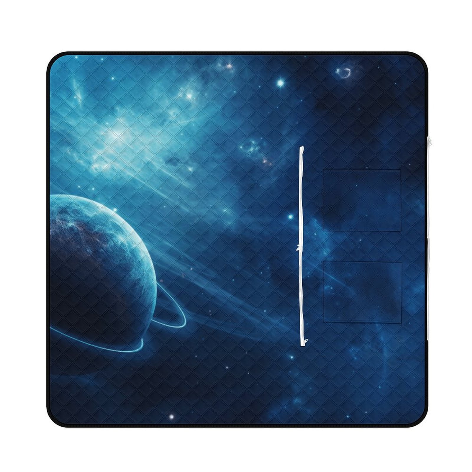 Galaxy Star Outer Space Waterproof Picnic Blanket with Foldable Zipper ...