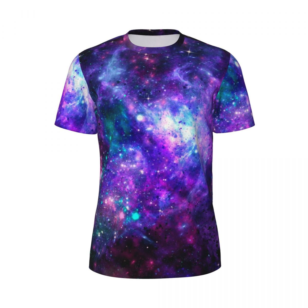 Galaxy Star Print Gym T-Shirt Nebula Planets Stars Popular T-Shirts Man ...